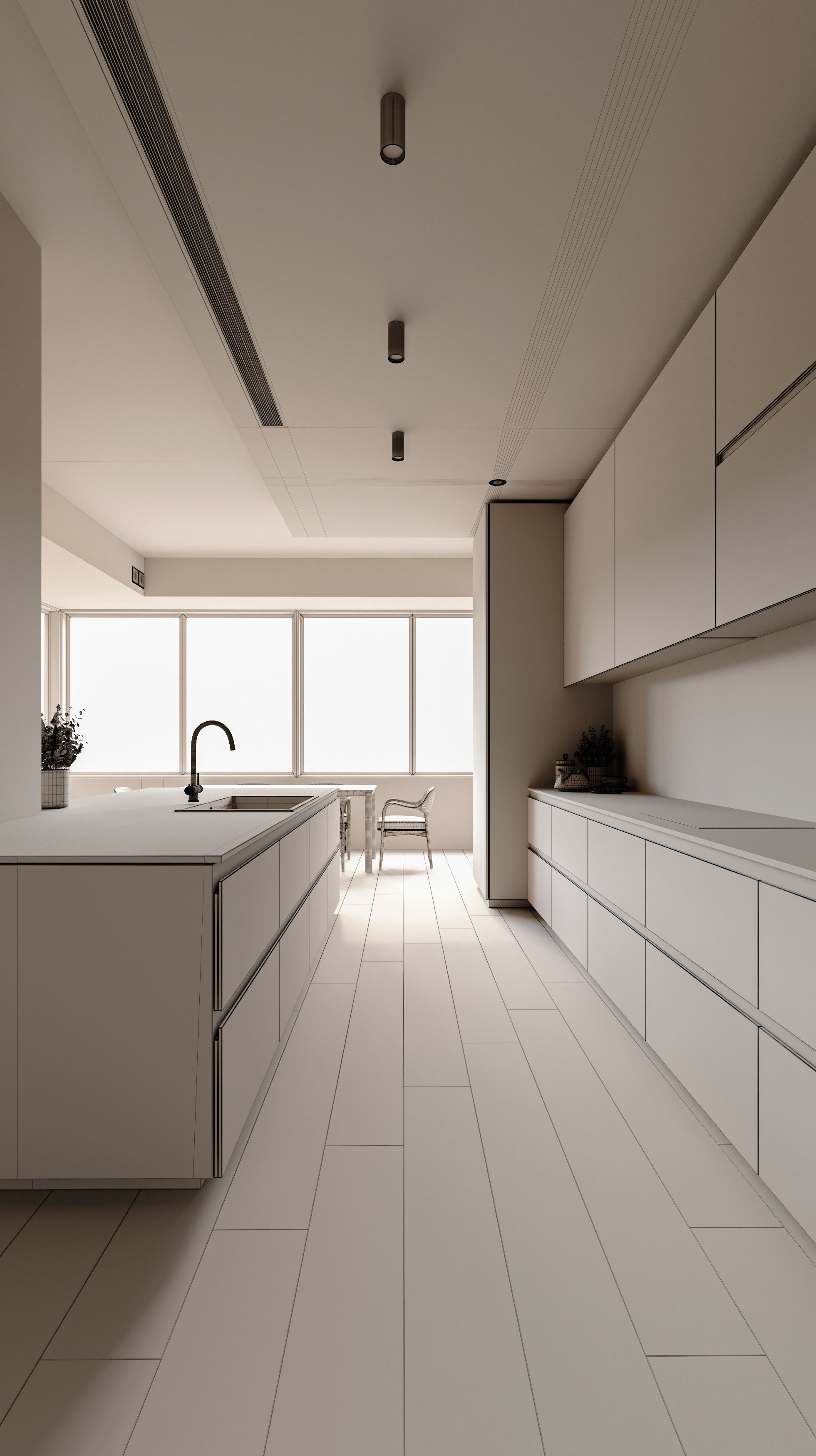 Minimal Kitchen 3D model | CGTrader