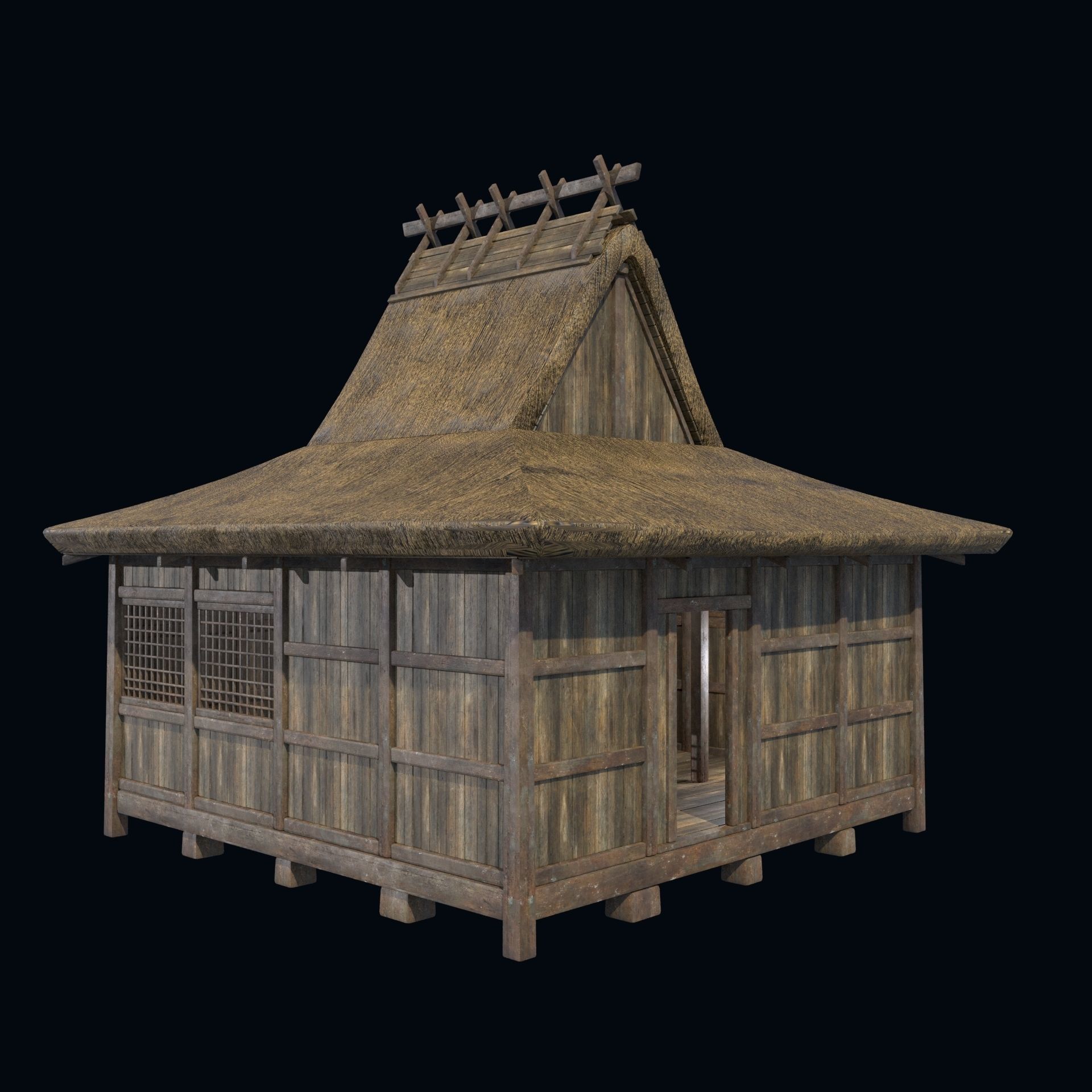 3D model ASIAN JAPAN HOUSE ORIENTAL INDUSTRIAL CITY BUILDING COLLECTION ...