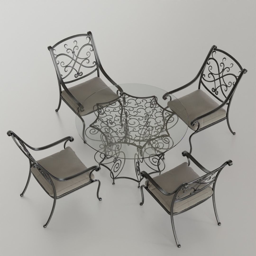 Outdoor Seating Set 3D model | CGTrader