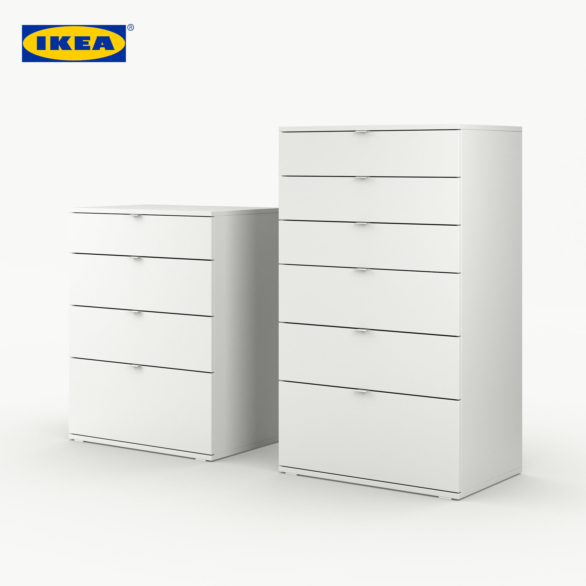 Ikea VIHALS drawers set 3D model | CGTrader