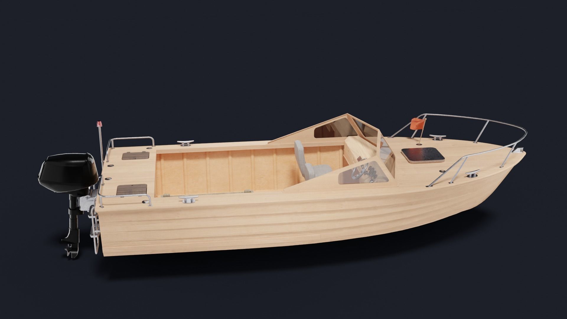 3D model Realistic Fishing Boat VR / AR / low-poly | CGTrader