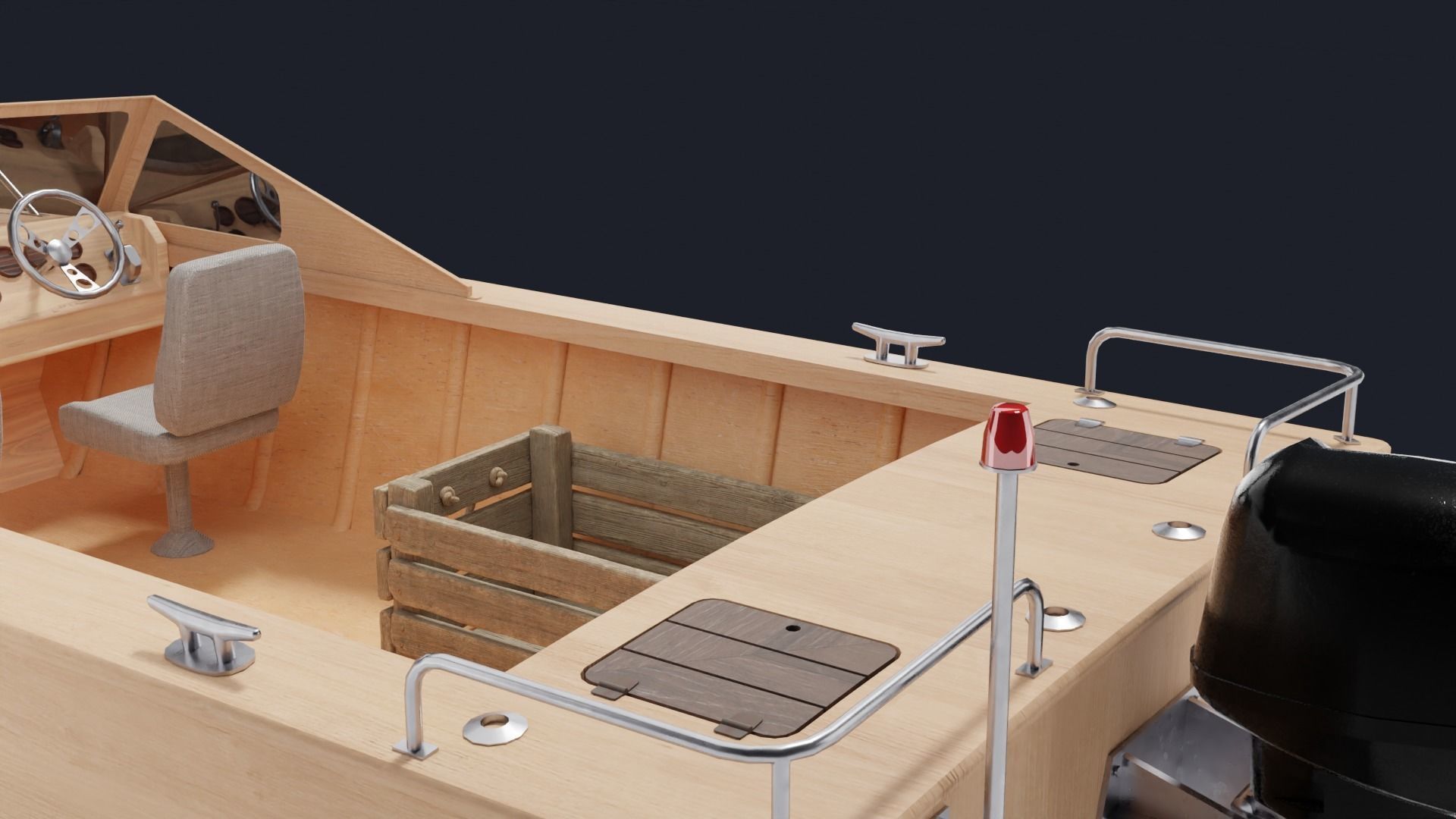 3D model Realistic Fishing Boat VR / AR / low-poly | CGTrader