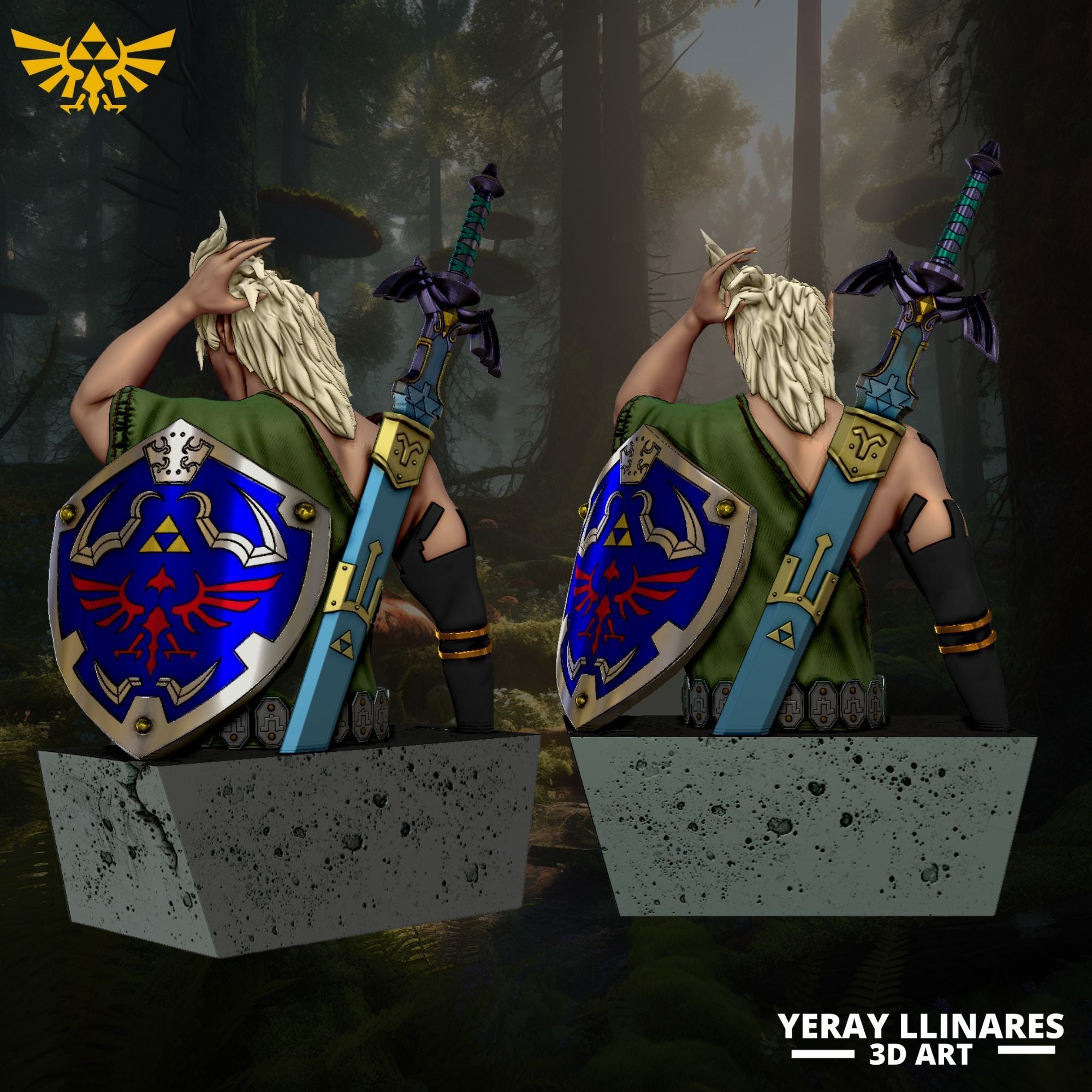 Link Bust - Zelda Universe 3D model 3D printable | CGTrader