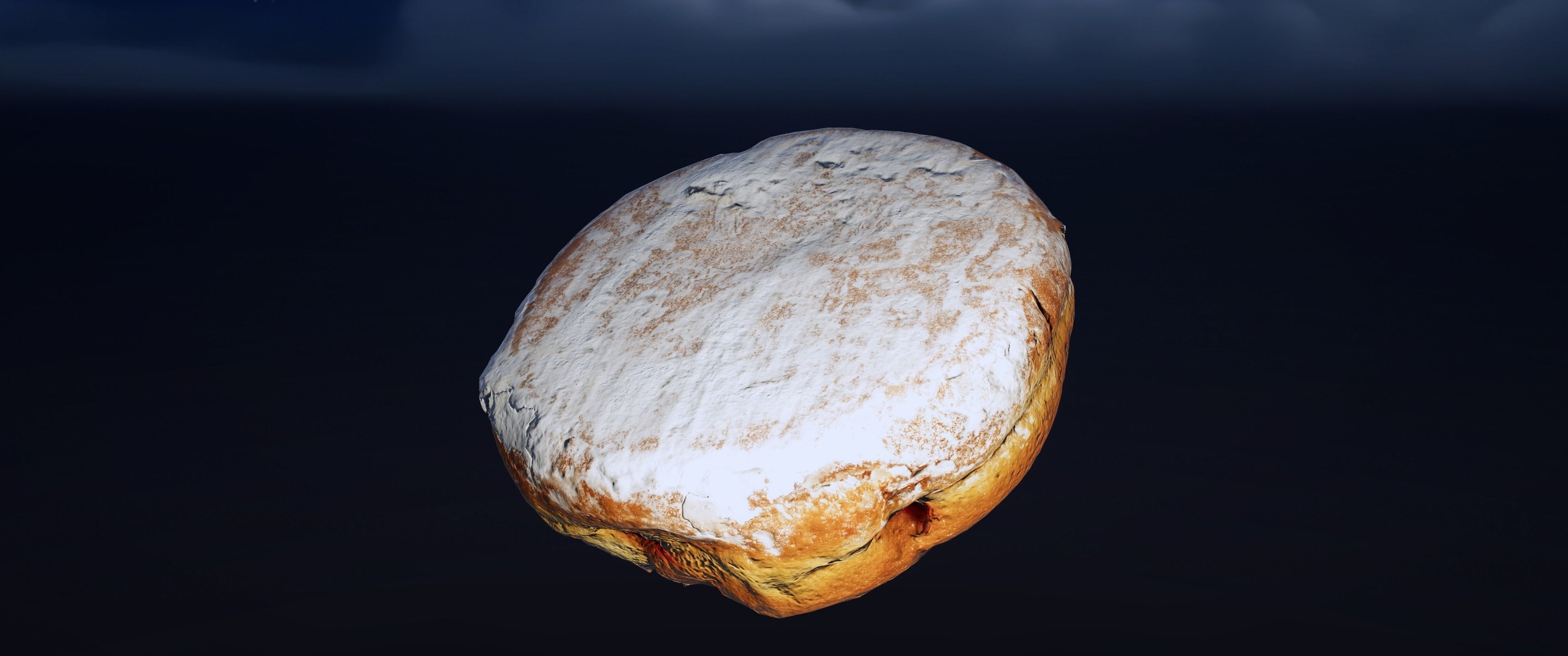 3D model 8k Sugar Coated Jelly Doughnut - 5 Levels of Detail VR / AR ...