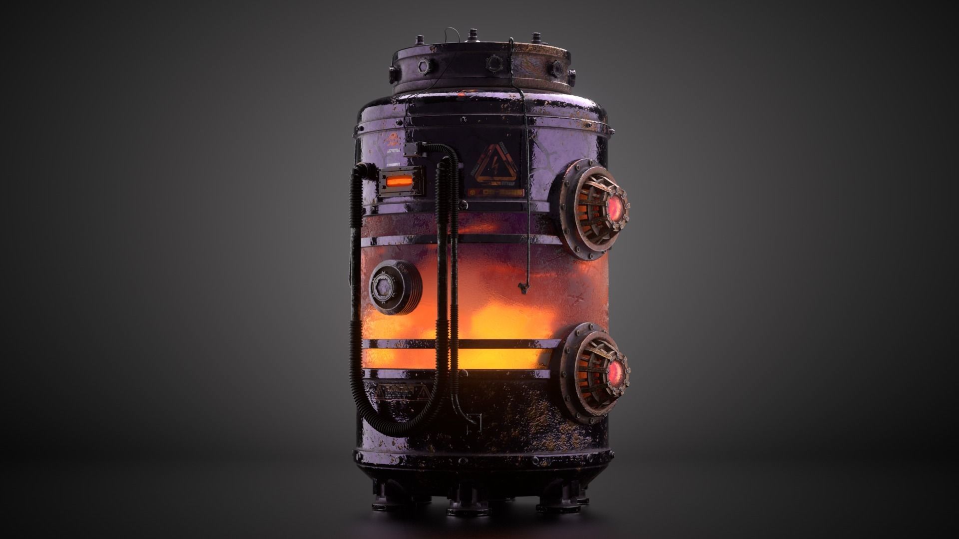 Sci-Fi Container Prop model - Futuristic - Cyberpunk 3D model | CGTrader