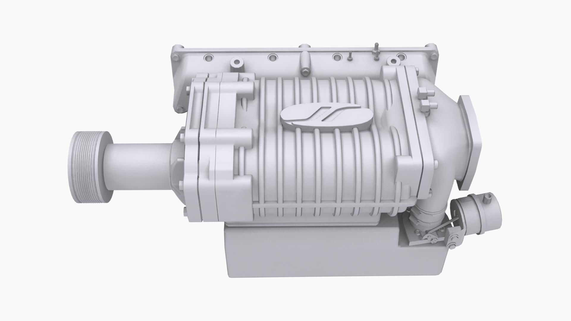 3D model Jackson Racing K-Series supercharger VR / AR / low-poly | CGTrader