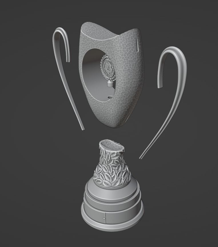 Greek Soccer Trophy - Exquisite 3d replica 3D model 3D printable | CGTrader