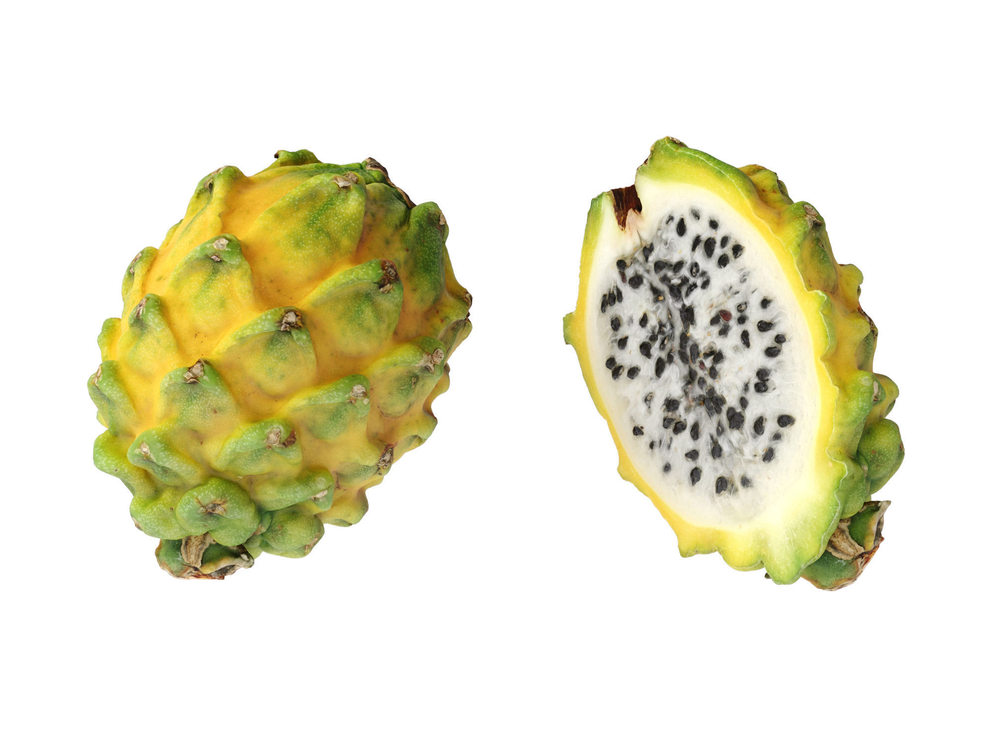 Dragon Fruits Yellow 3D model | CGTrader