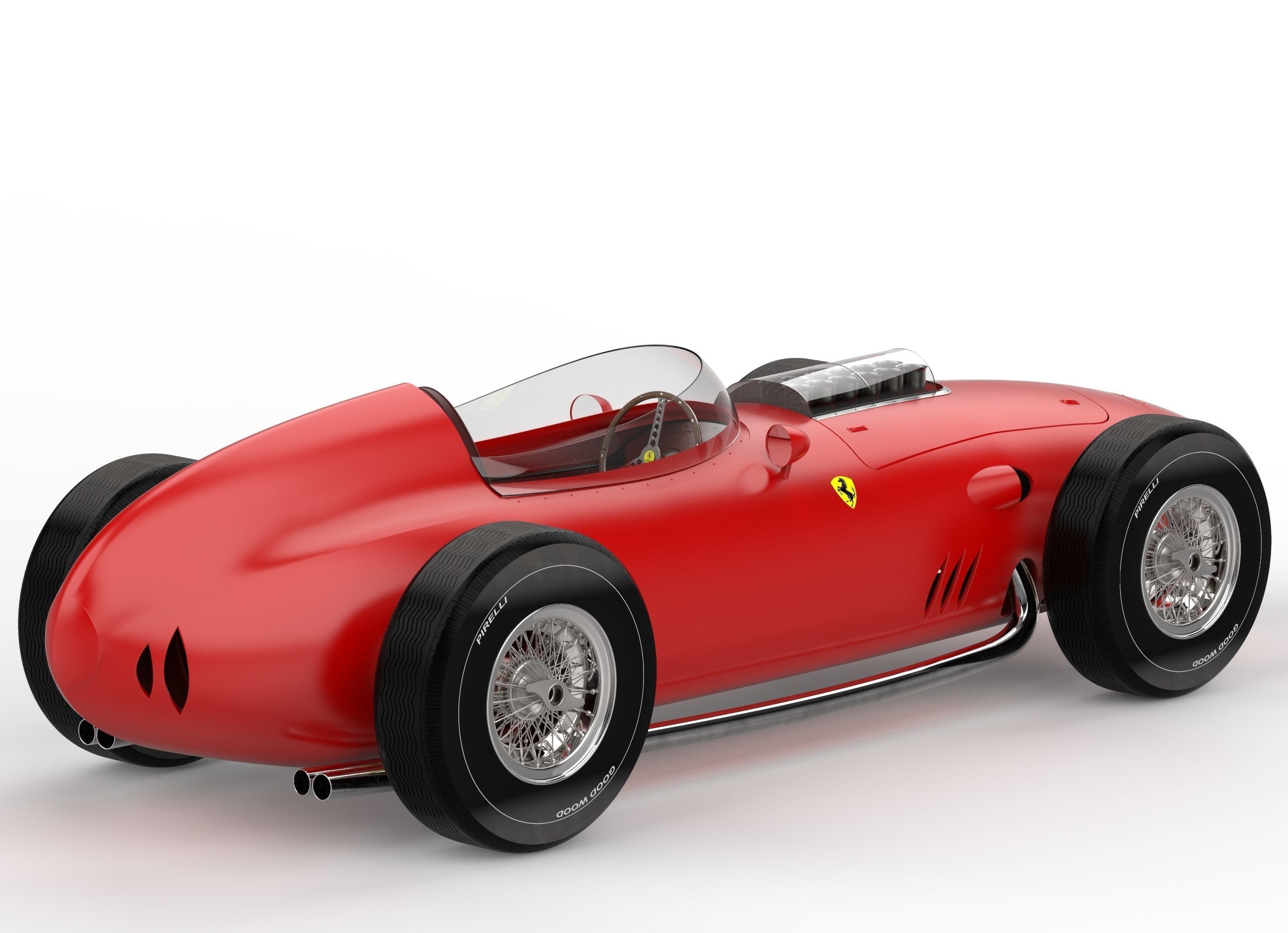 Ferrari 256 F1 1958 - V12 3D model | CGTrader