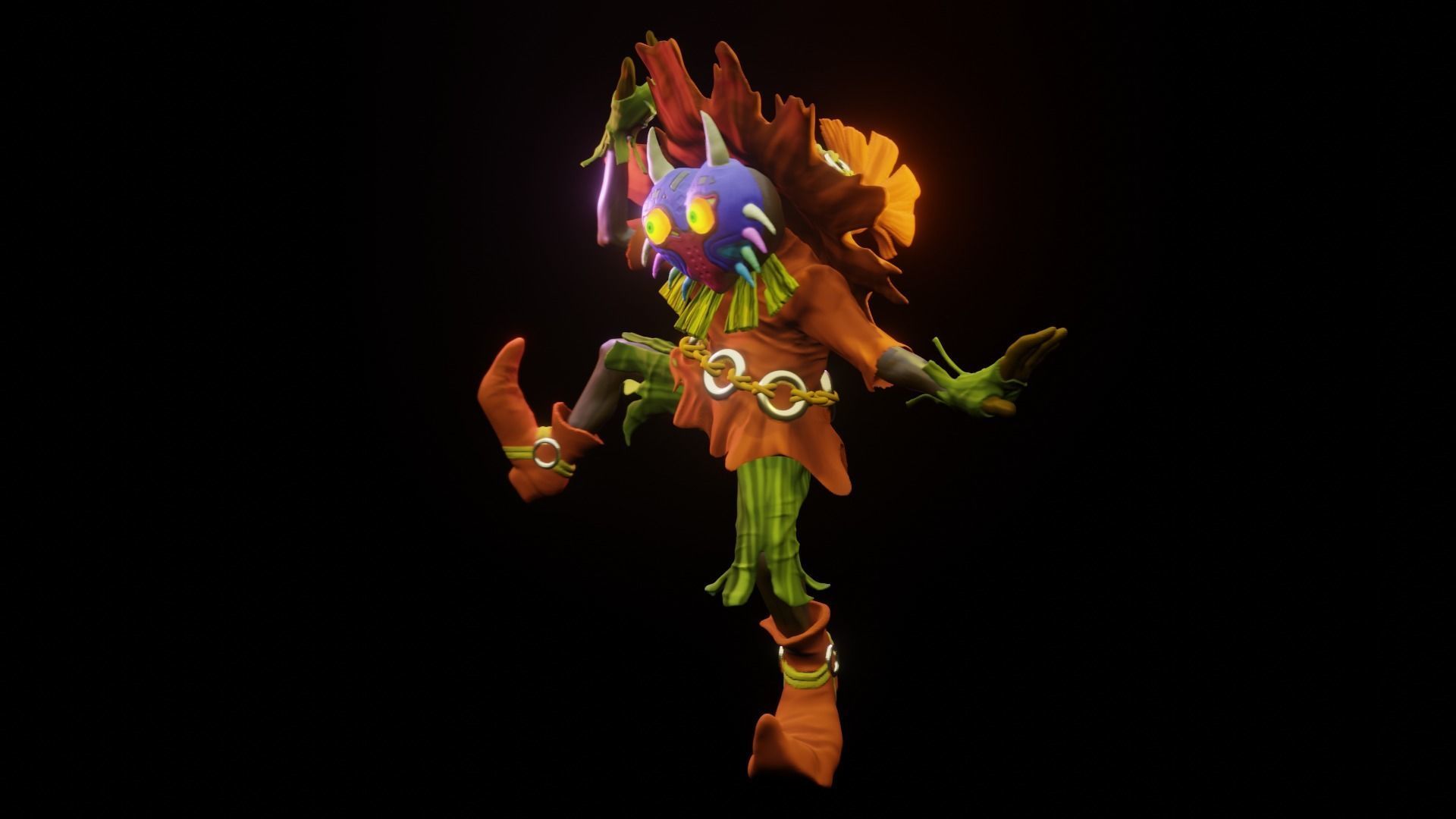 Skull Kid - Zelda Majoras Mask Highpoly 3D Model 3D model | CGTrader