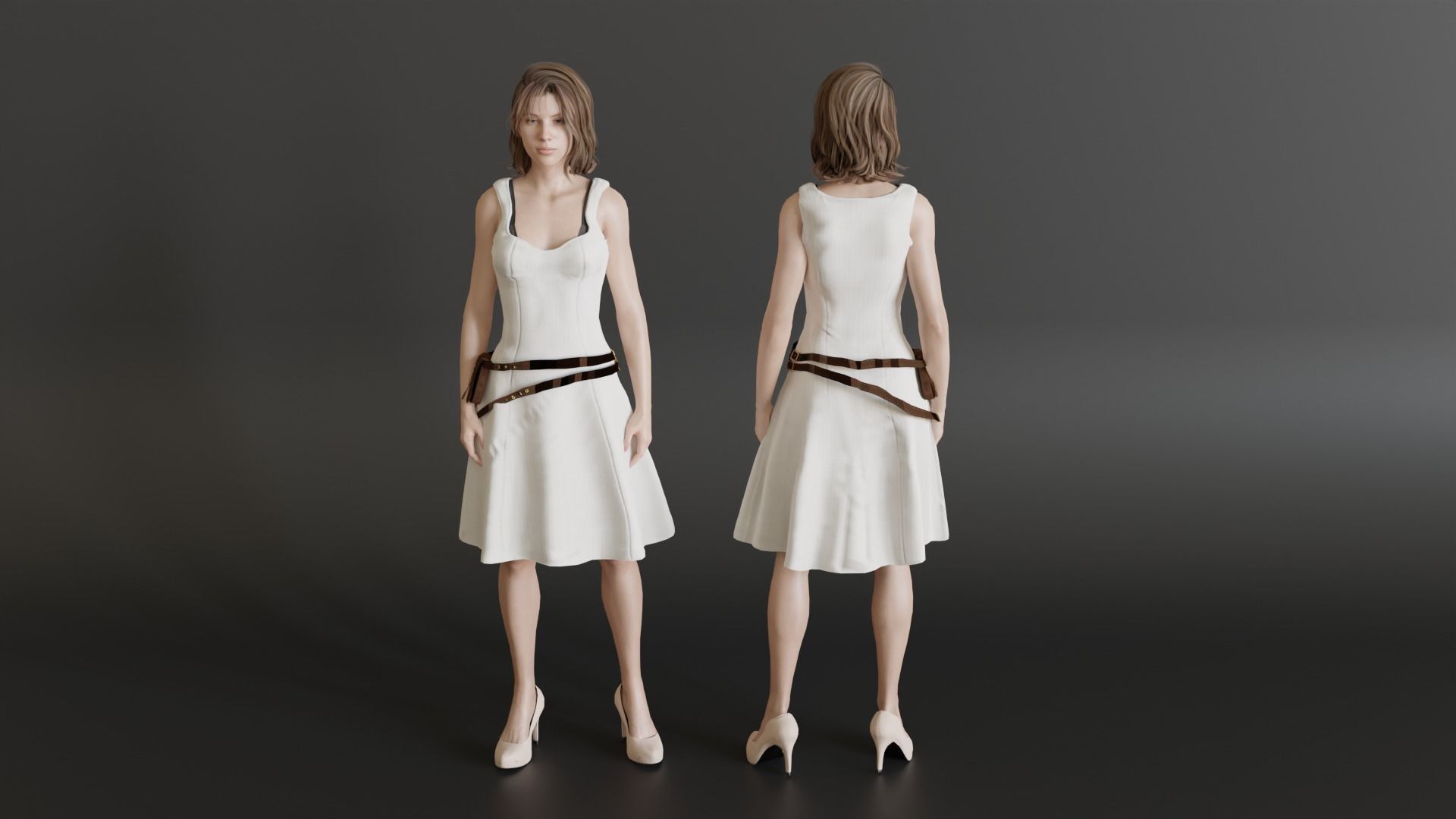 3D model 3d Scarlett VR / AR / low-poly | CGTrader