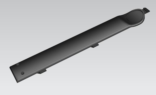 TV remote controller battery door 3D model 3D printable | CGTrader