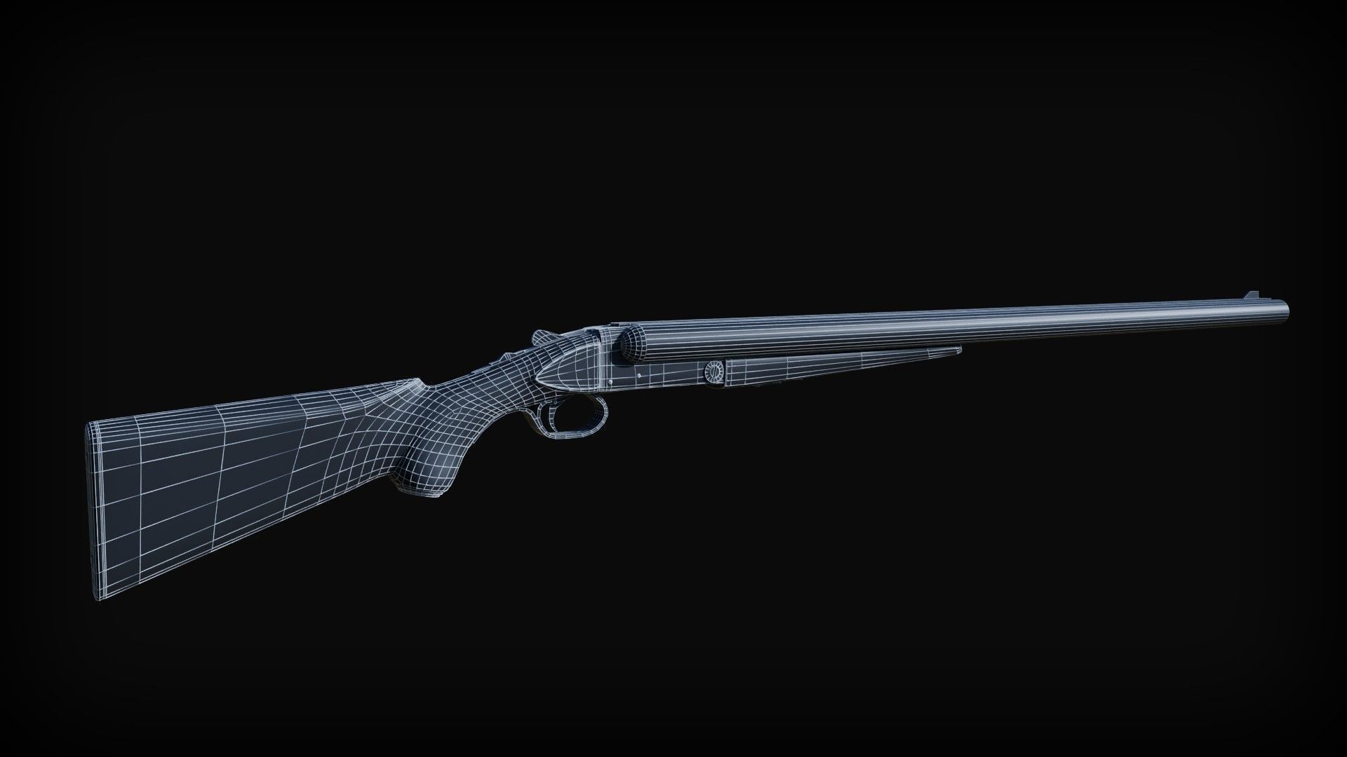 3D model Double barrel shotgun VR / AR / low-poly | CGTrader