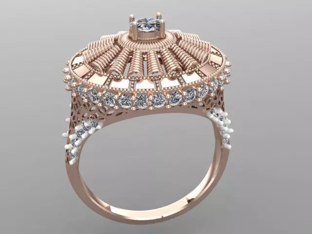 Wedding Engagement Women Ring 3D print model 3D print model 3D model 3D ...