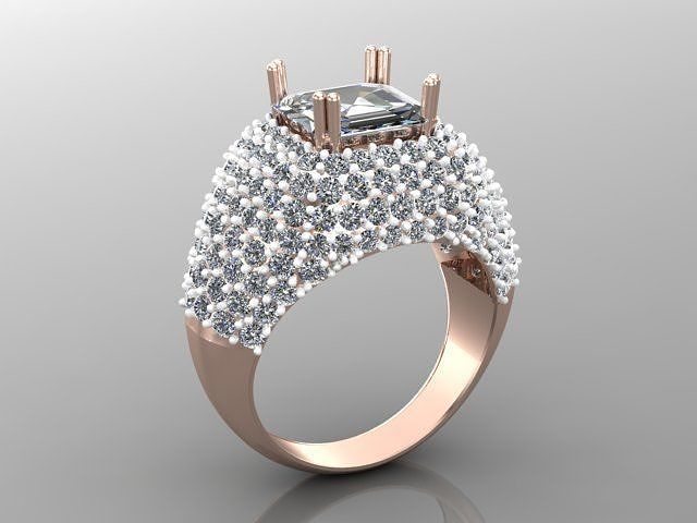 Wedding Engagement Women Ring 3D print model 3D print model 3D model 3D ...
