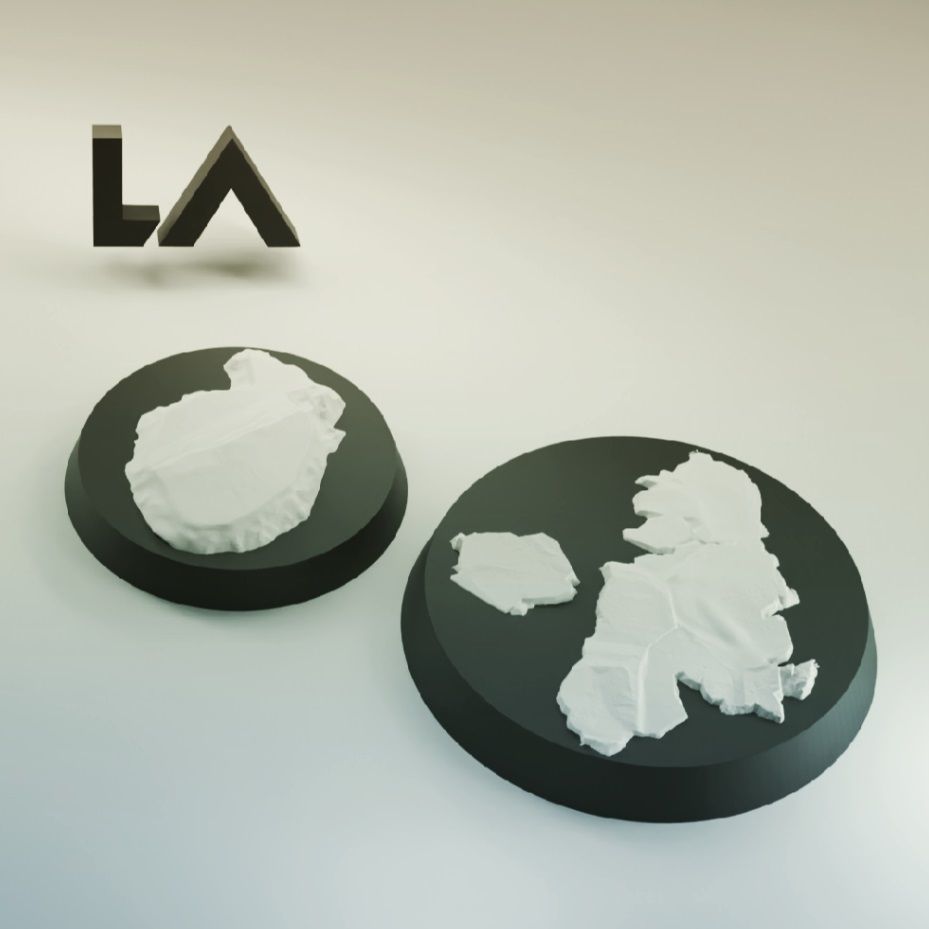Basing Details Pack 3 - Flat Rocks 3D model 3D printable | CGTrader