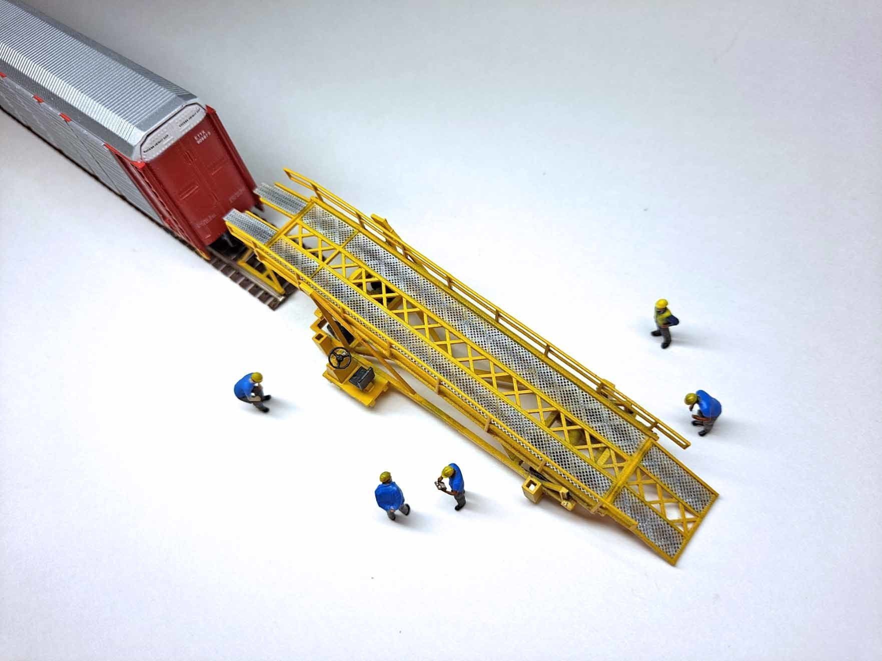 N Scale Auto Ramp Loader v2 3D model 3D printable | CGTrader