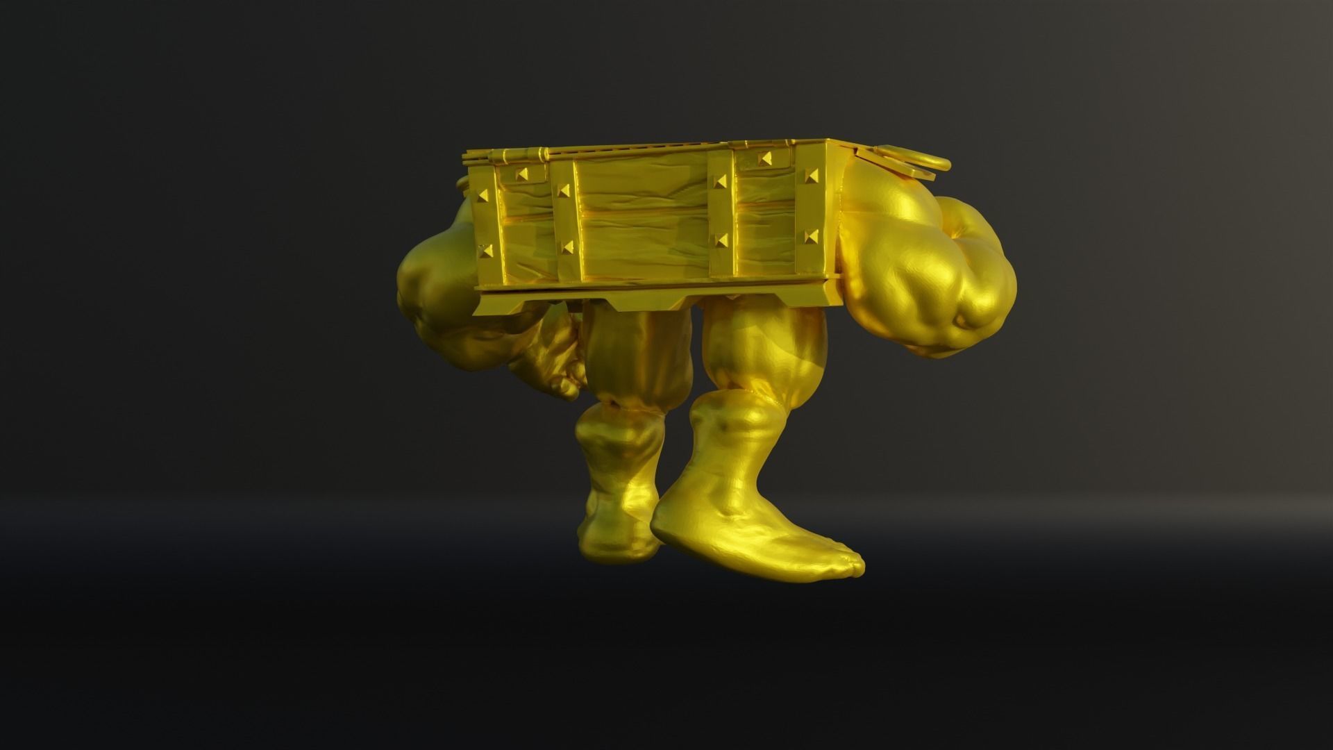 DnD Muscle Man Dice Box Pattern 3D 3D model 3D printable | CGTrader