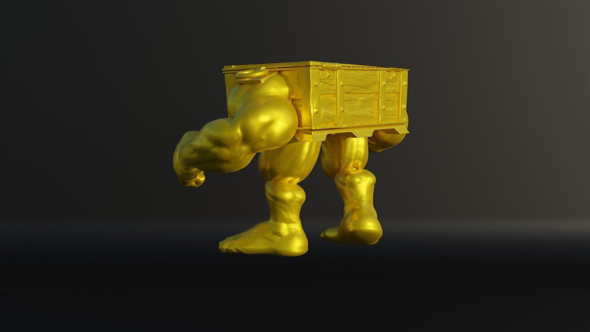 DnD Muscle Man Dice Box Pattern 3D 3D model 3D printable | CGTrader