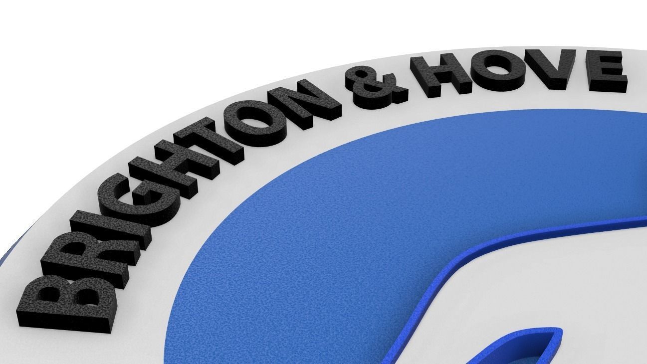 Brighton and Hove Albion Wall Sign 3D model 3D printable | CGTrader