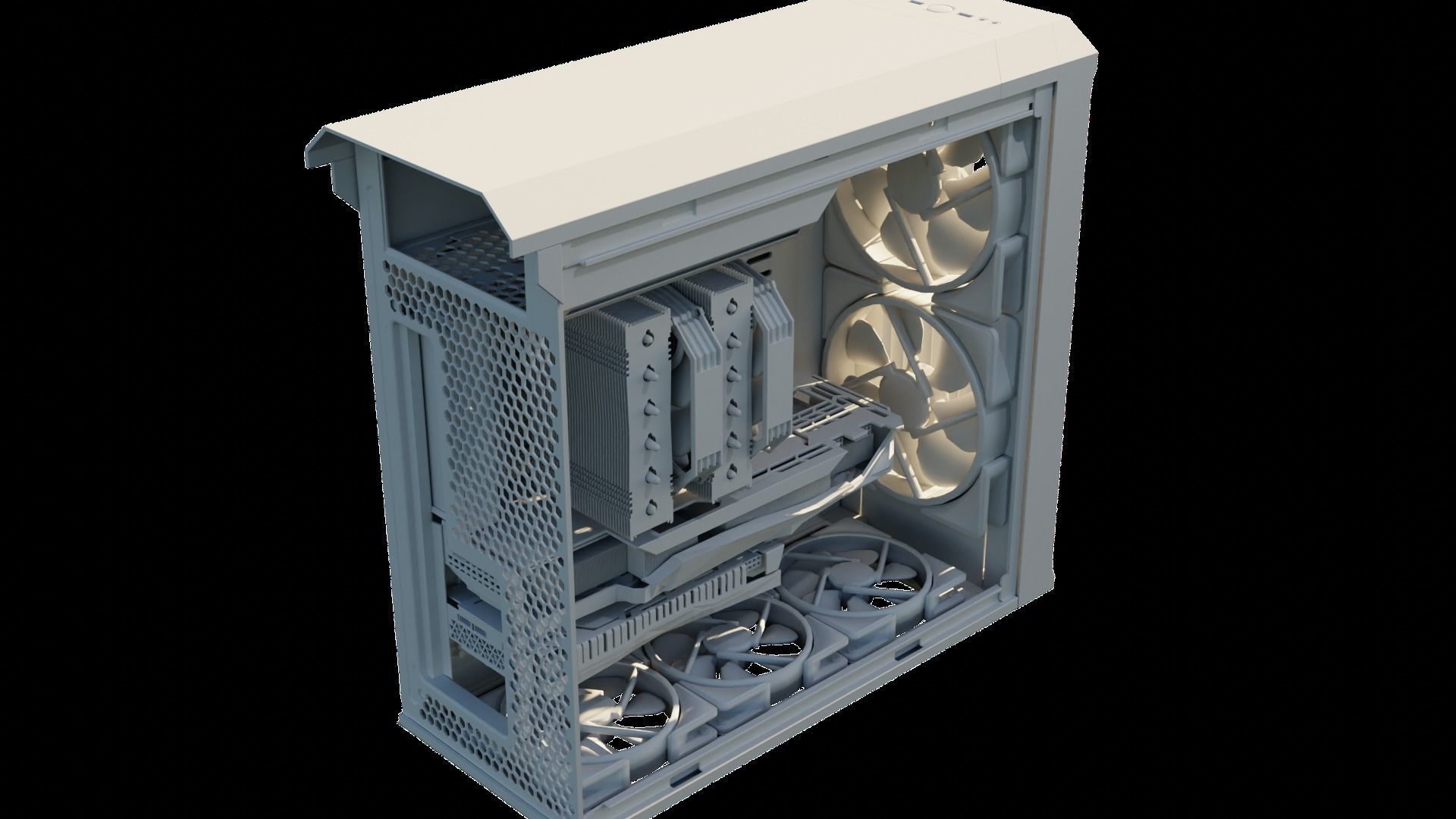 Fractal Torrent Gaming PC 3D model | CGTrader