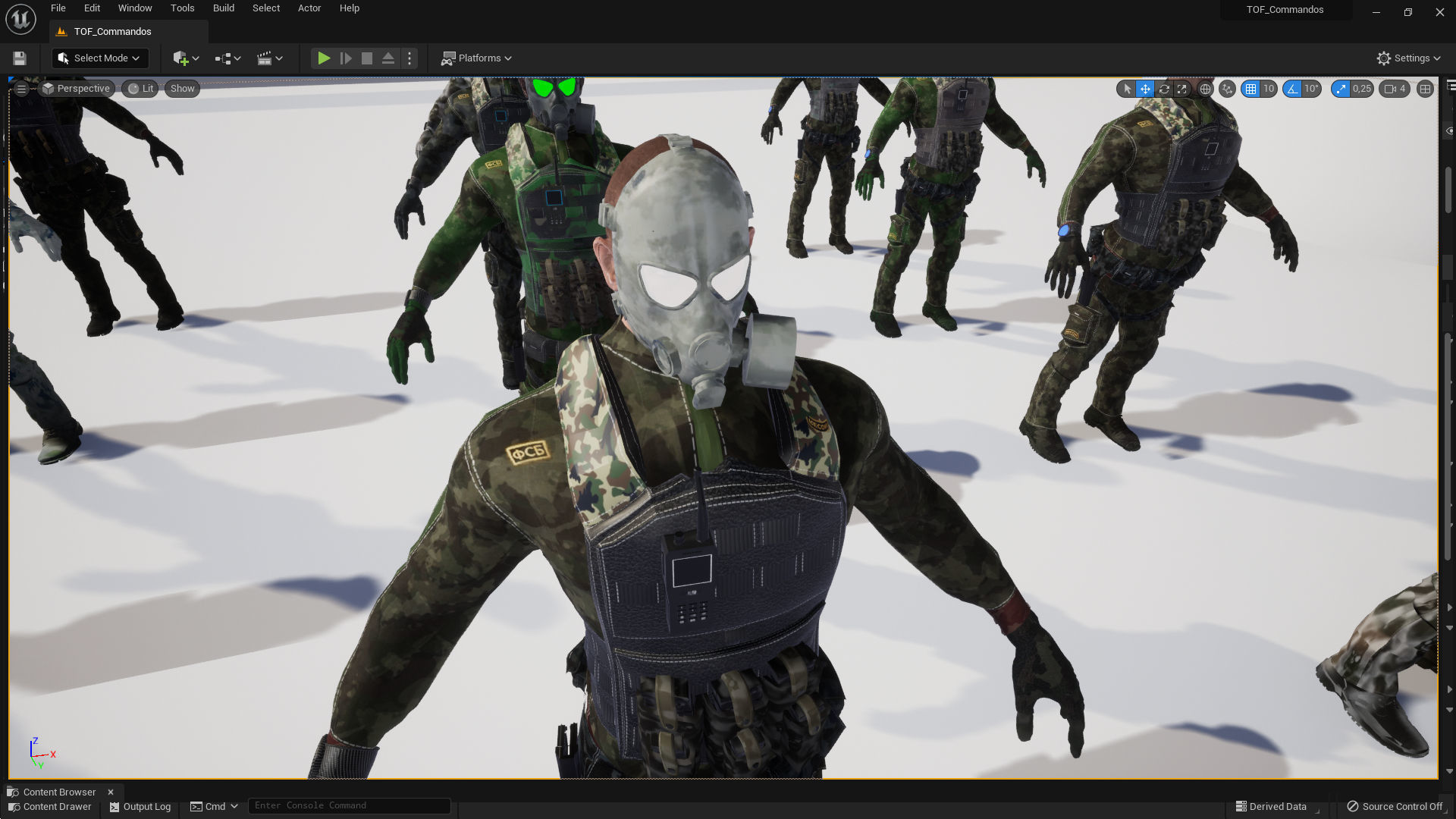 TOF Commandos free 3D model rigged | CGTrader