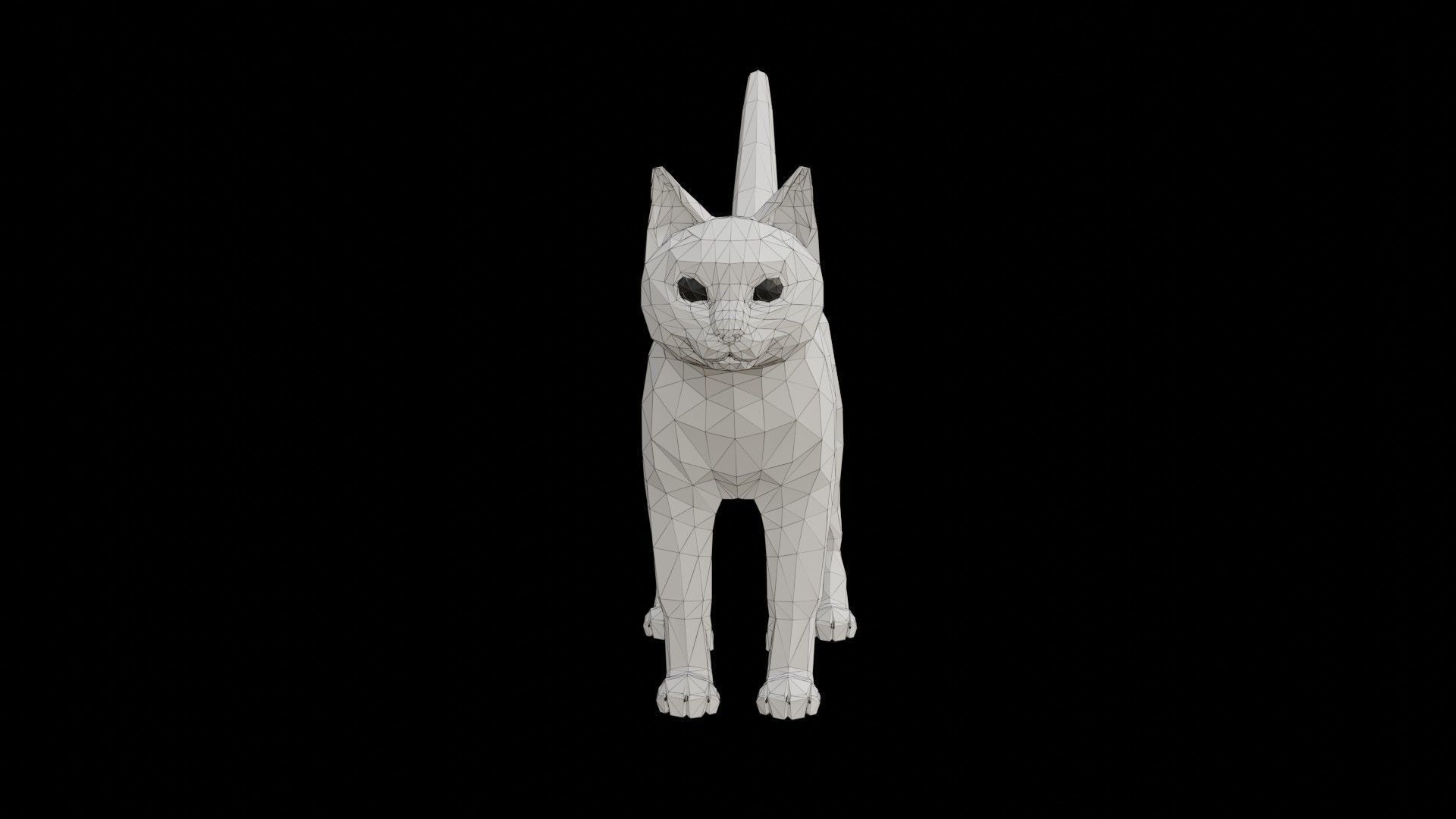 Base mesh Cat free VR / AR / low-poly 3D model | CGTrader