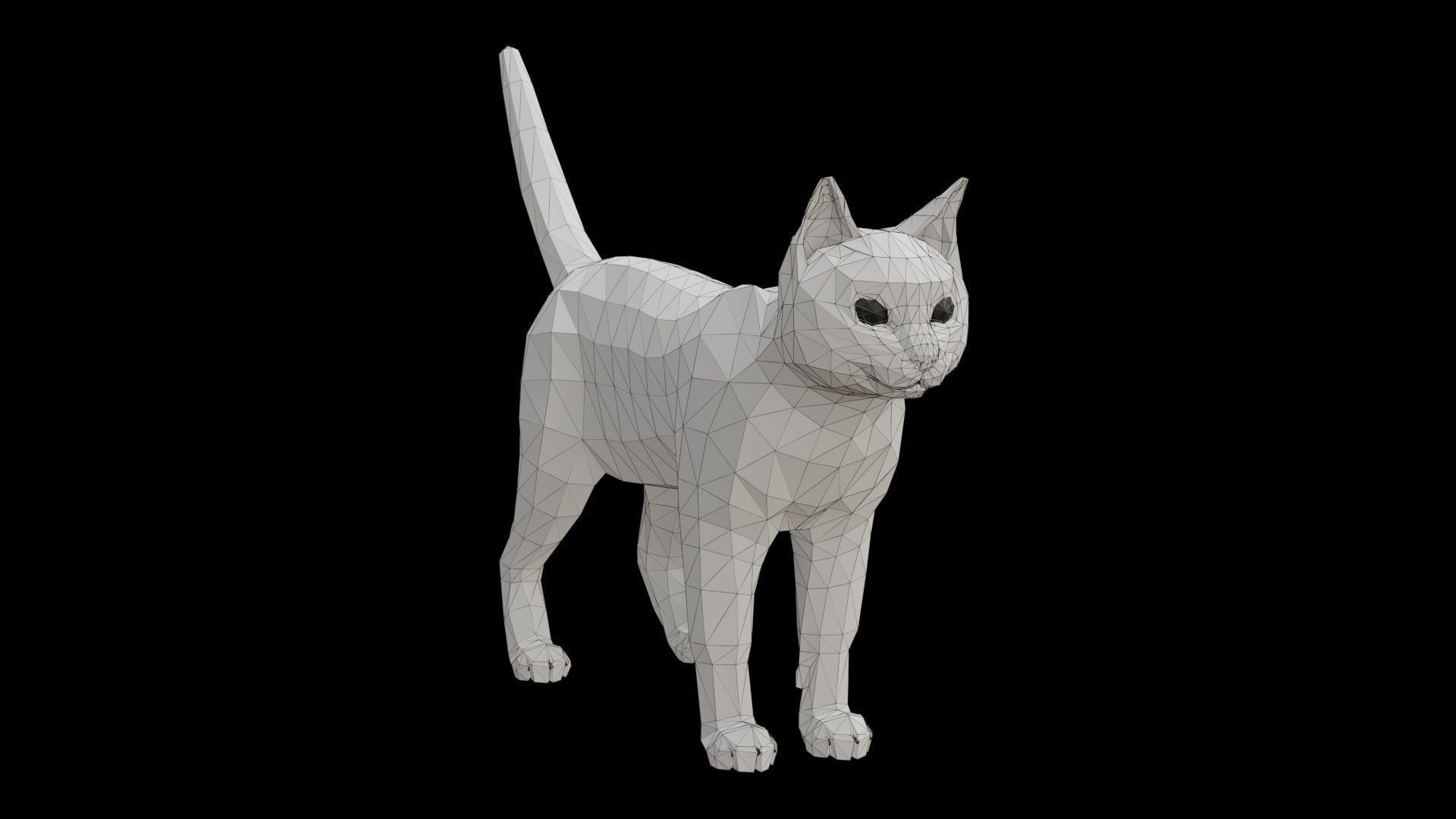 Base mesh Cat free VR / AR / low-poly 3D model | CGTrader