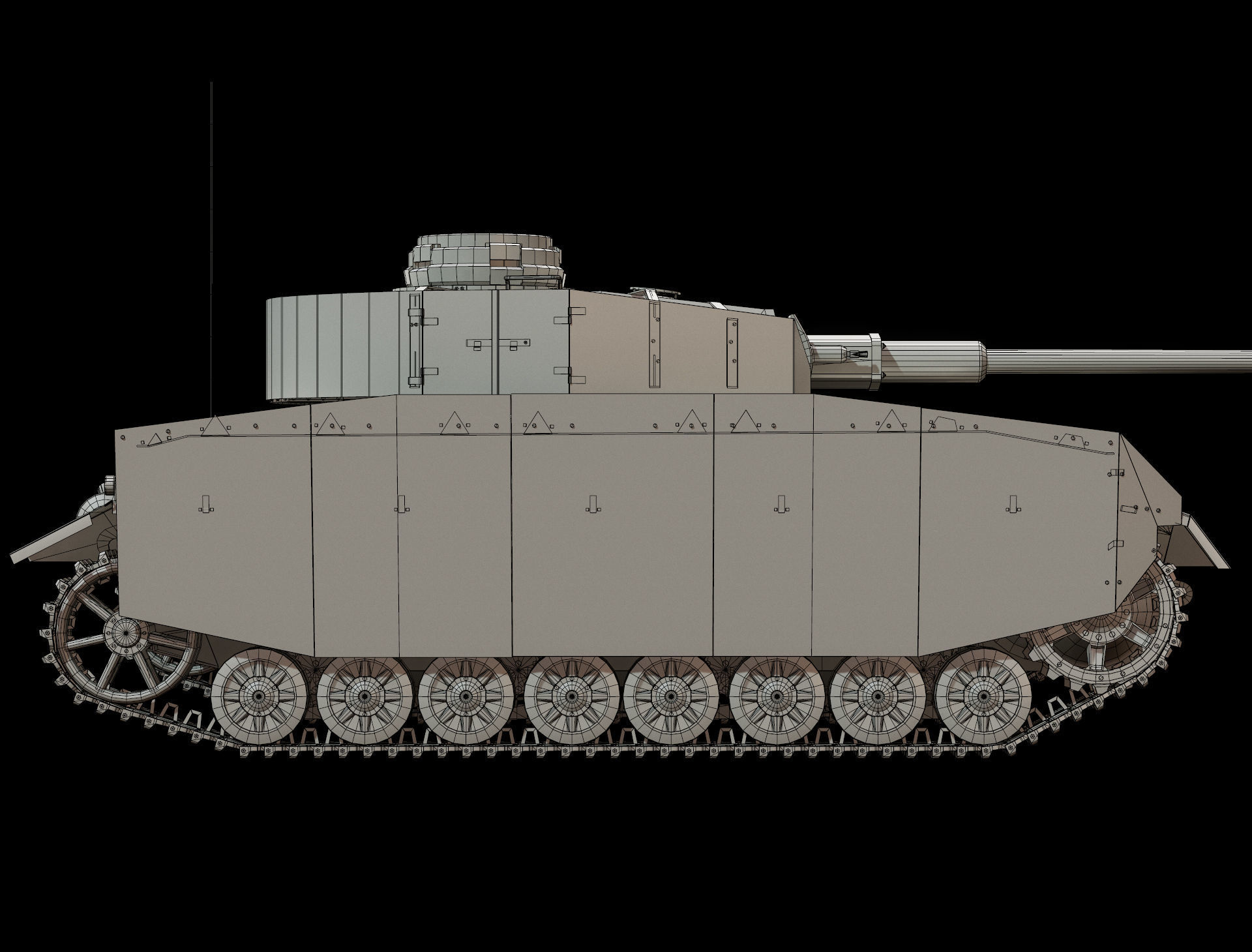 Panzer IV Ausf H - Base Mesh 3D model | CGTrader