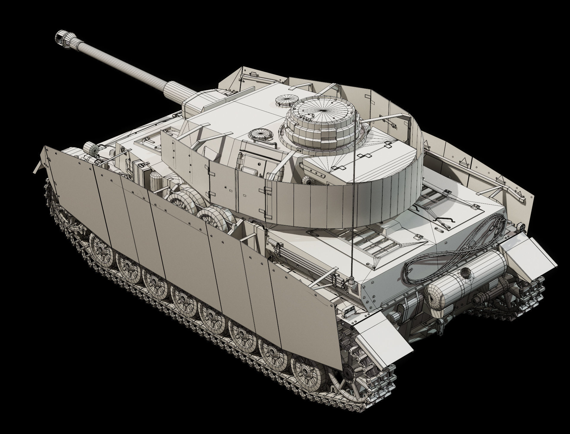 Panzer IV Ausf H - Base Mesh 3D model | CGTrader