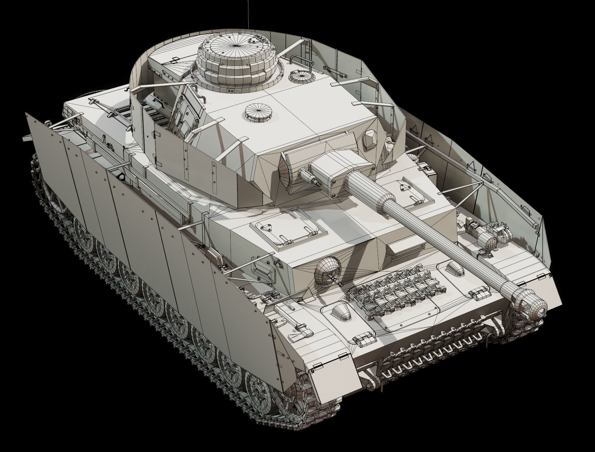 Panzer IV Ausf H - Base Mesh 3D model | CGTrader