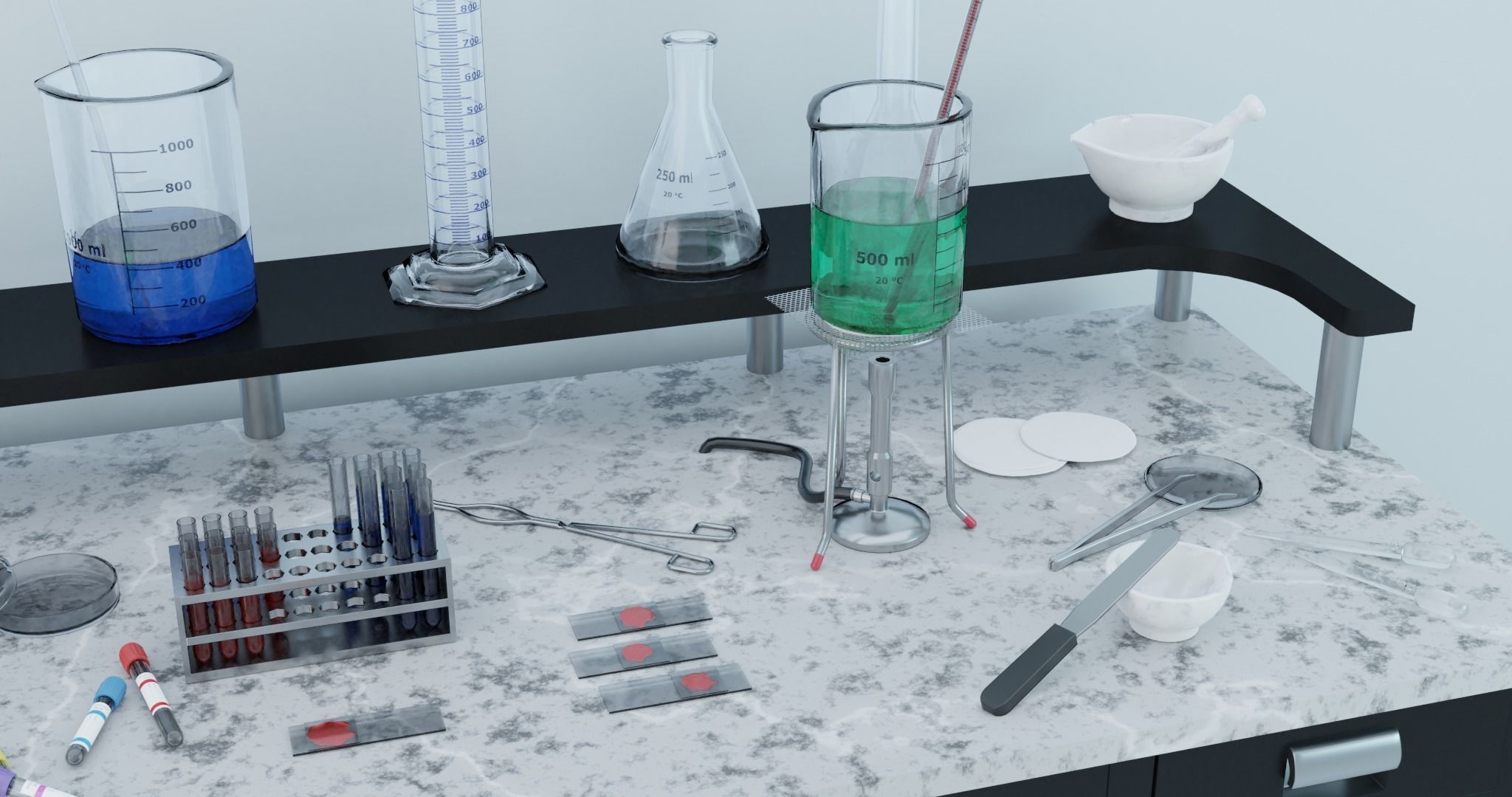 Laboratory Equipment Material de laboratorio 3D model | CGTrader
