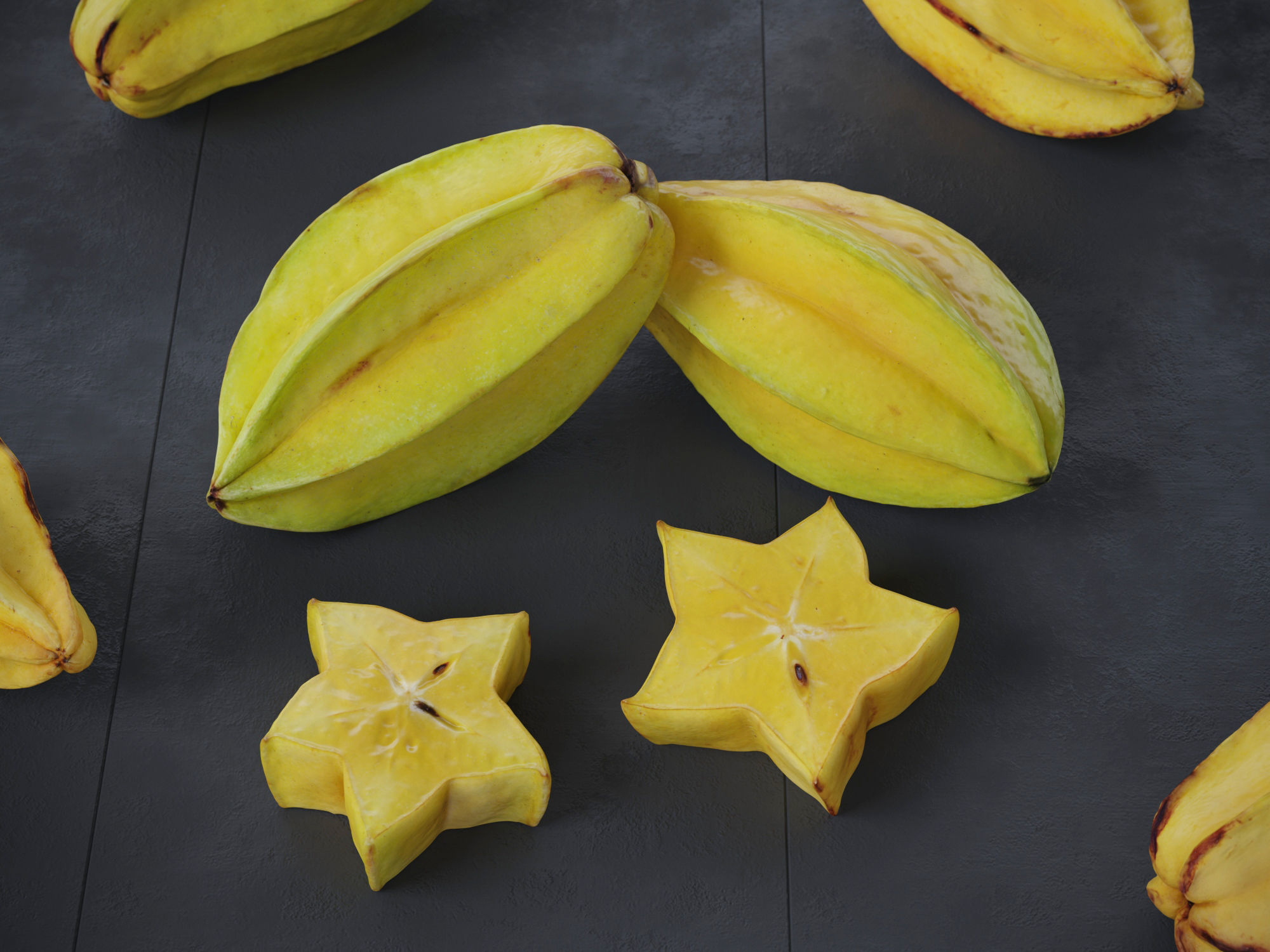 Star Fruits 3D model | CGTrader