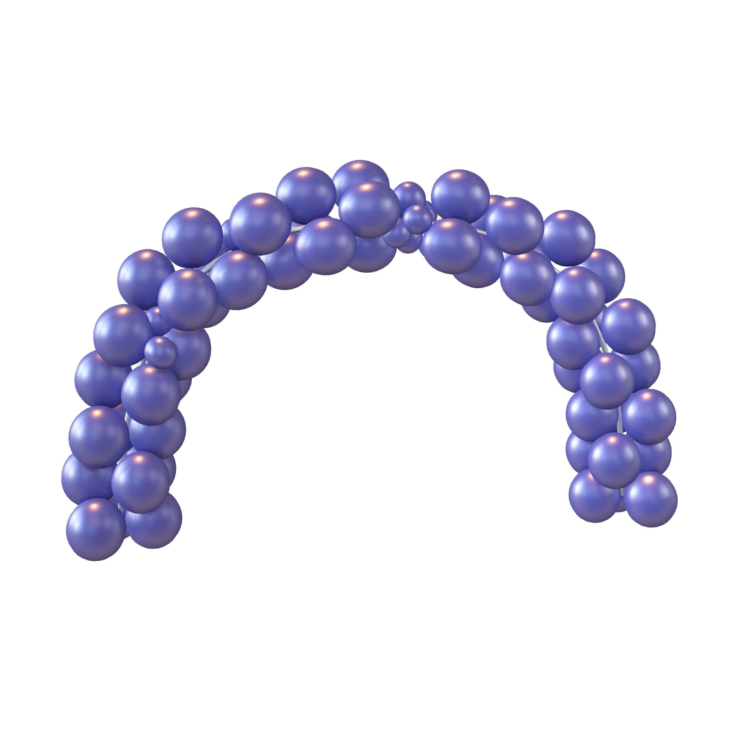 3D model Carnival Balloon Garland V1 011 VR / AR / low-poly | CGTrader