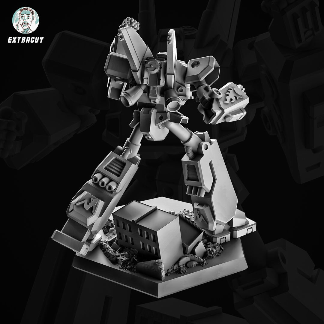 Mega RobotX 100mm 3D model 3D printable | CGTrader