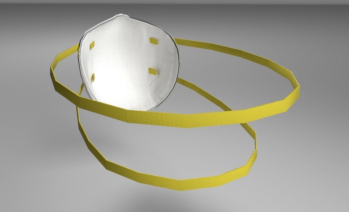 3D model N95 MASK Low-poly 3D model VR / AR / low-poly | CGTrader