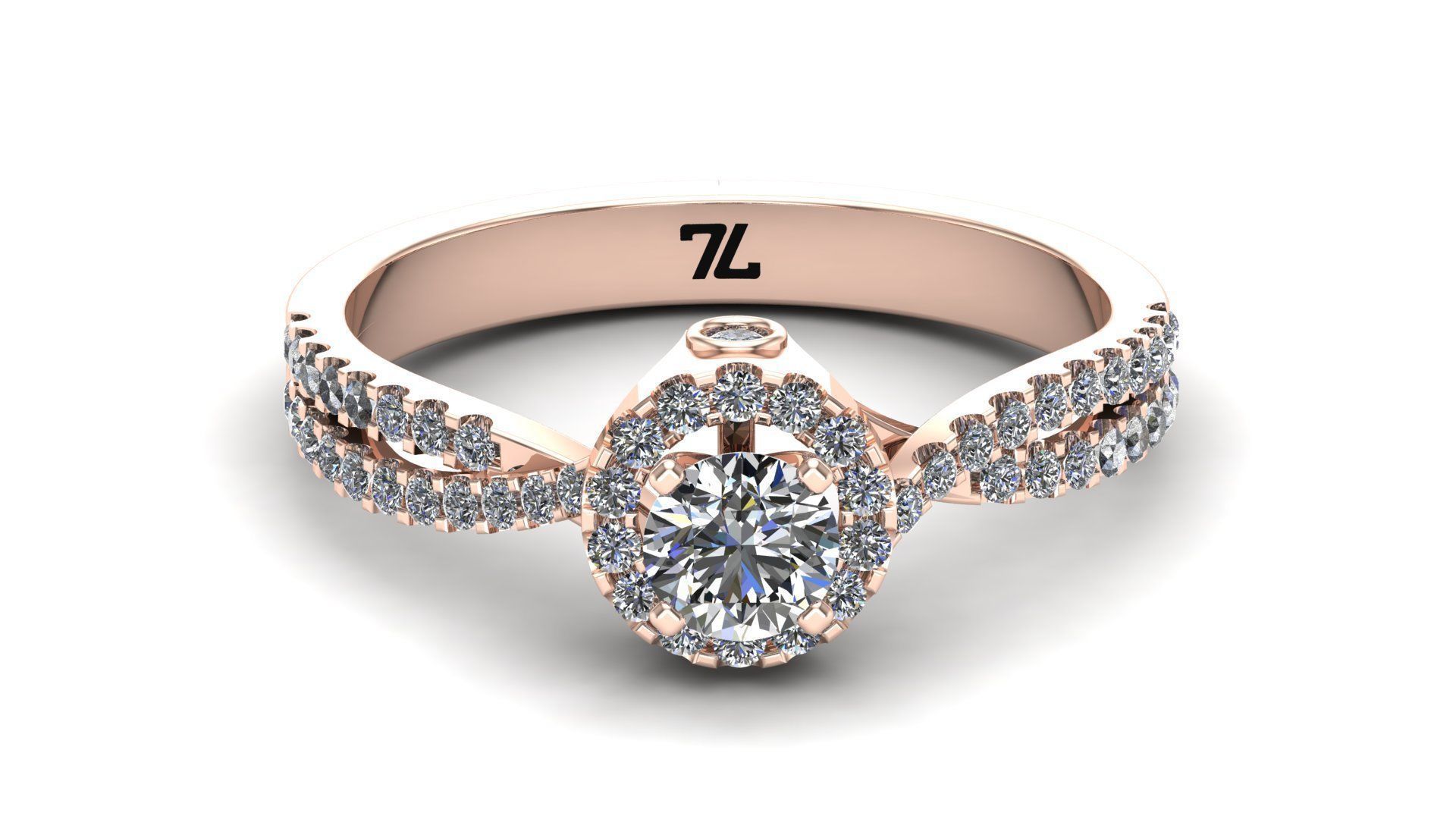 Wedding ring 3D model 3D printable | CGTrader