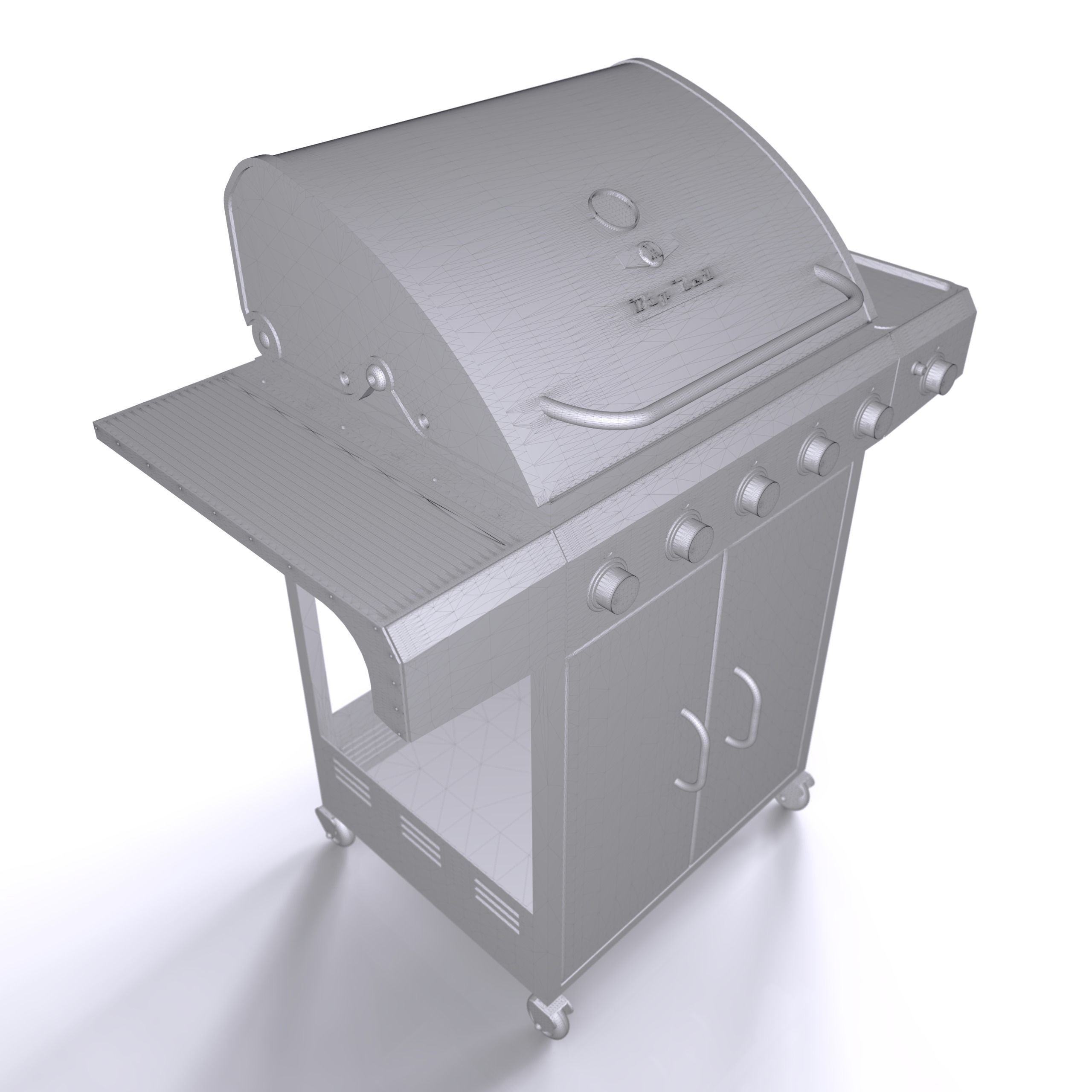 3D model Red Grill VR / AR / low-poly | CGTrader