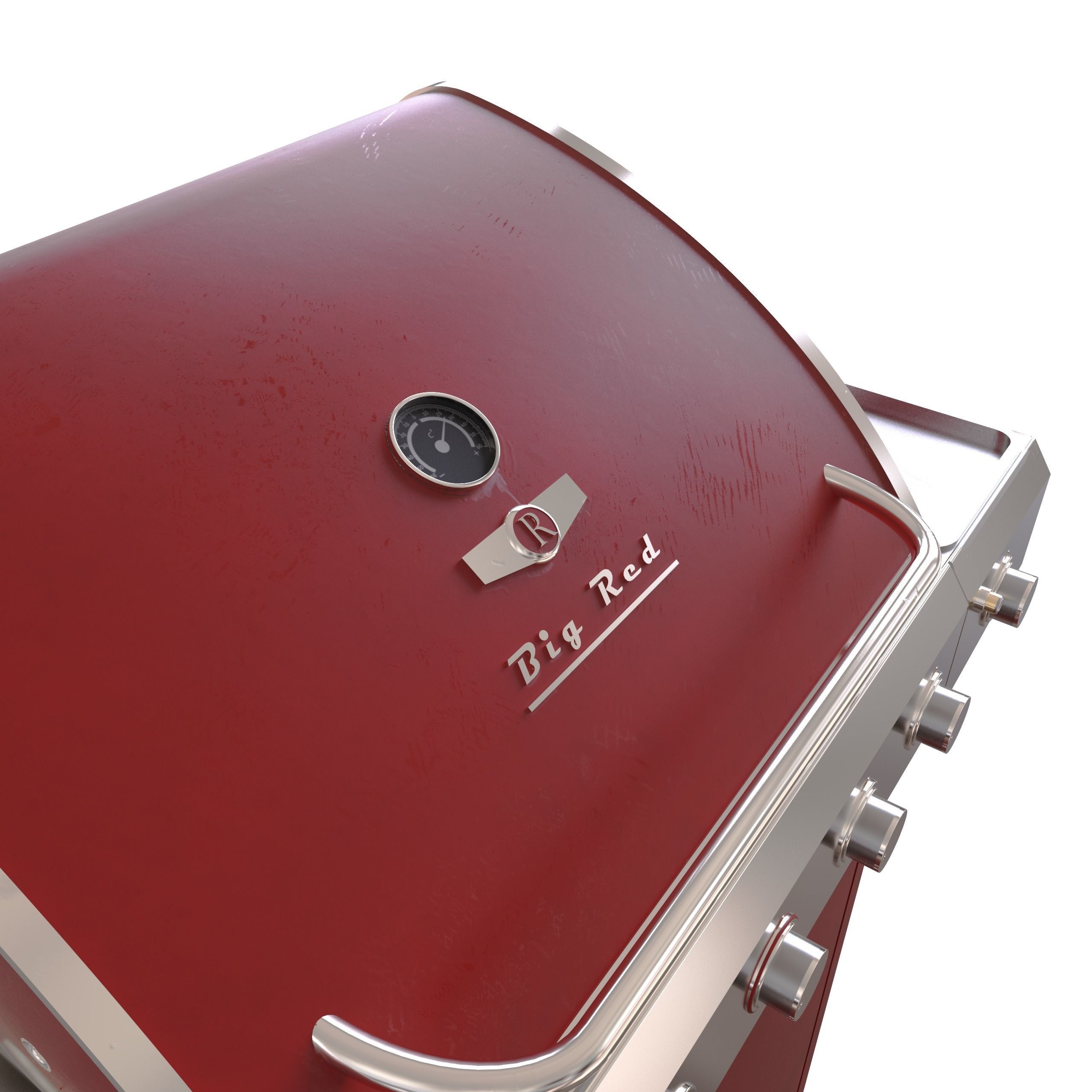 3D model Red Grill VR / AR / low-poly | CGTrader
