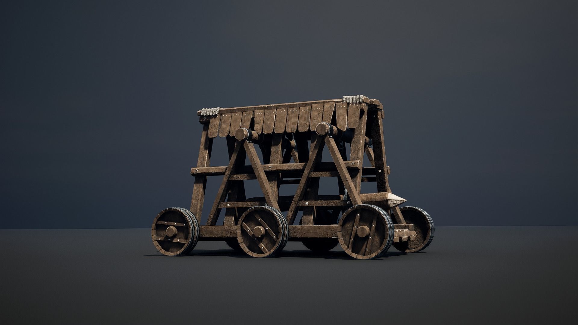 3D model Medieval Siege Weapon - Light Battering ram VR / AR / low-poly ...