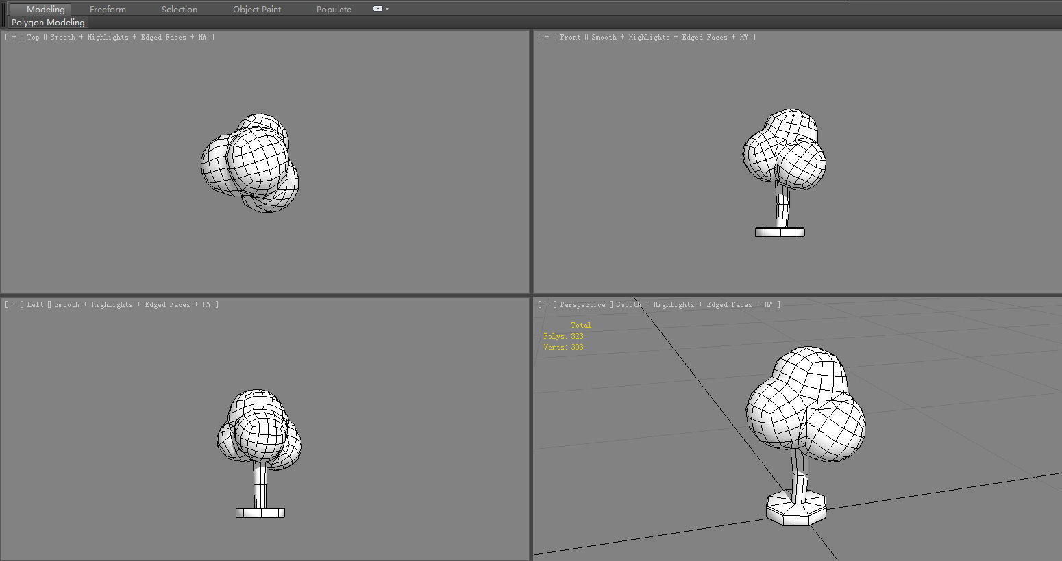 3D model Cartoon tree toy VR / AR / low-poly | CGTrader