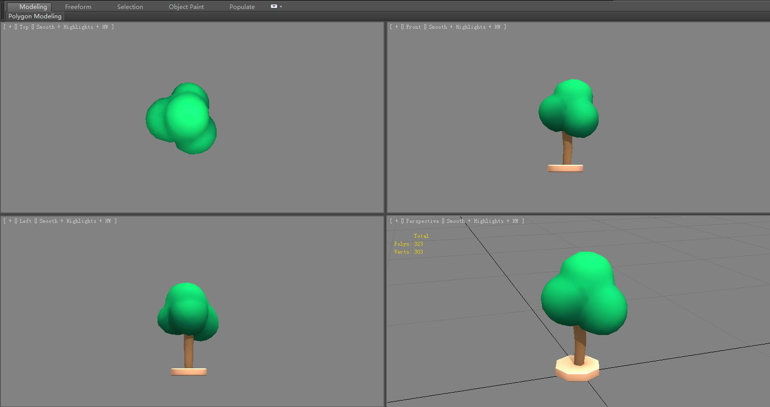 3D model Cartoon tree toy VR / AR / low-poly | CGTrader