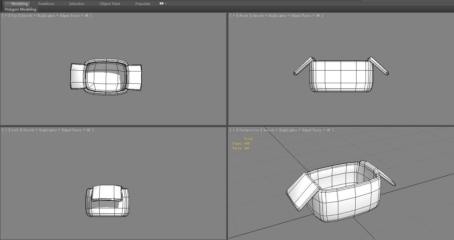 3D model Cartoon cardboard box VR / AR / low-poly | CGTrader