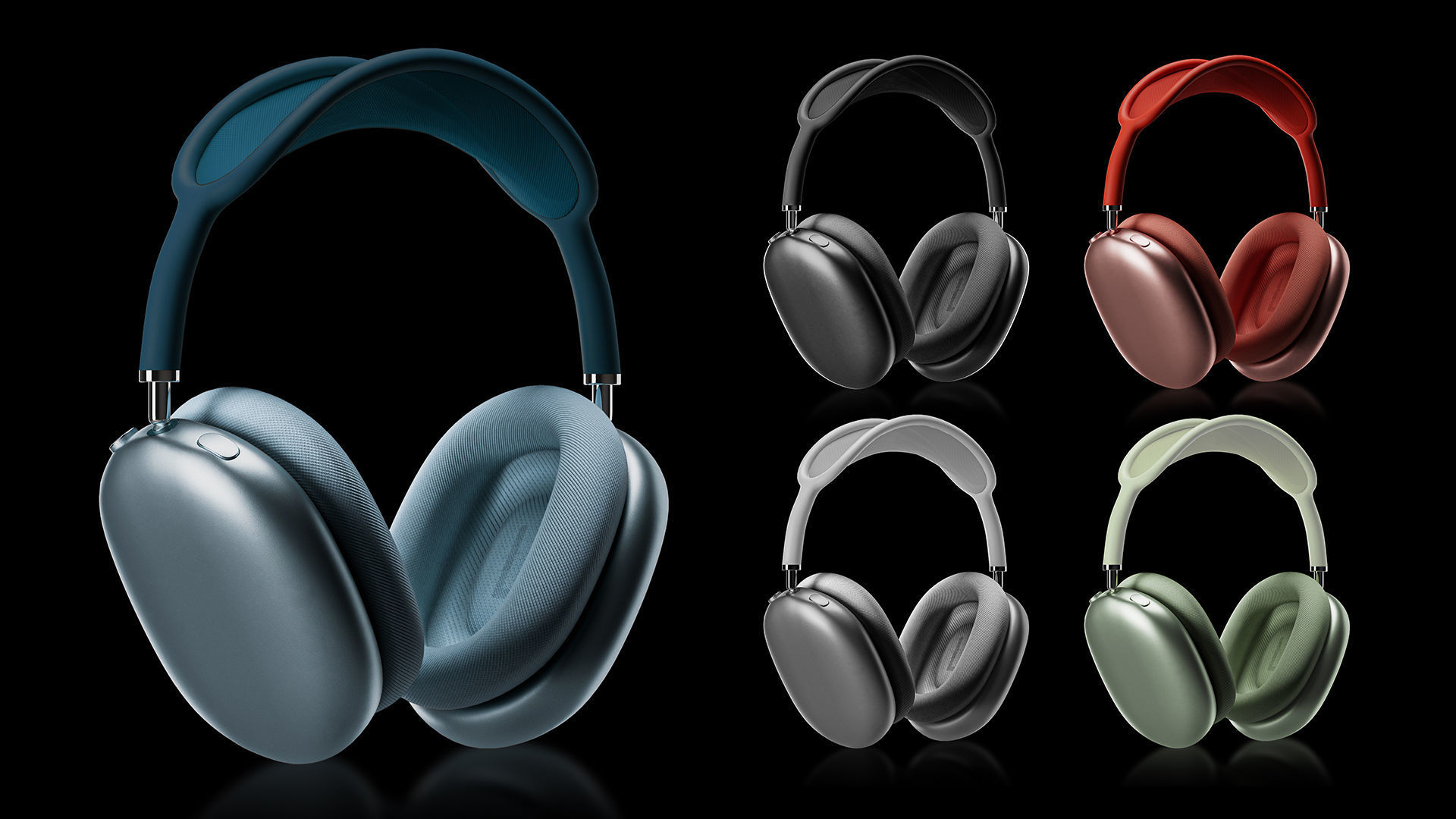 Airpod Max and Airpod Pro Headphone Set Full Color 3D model | CGTrader