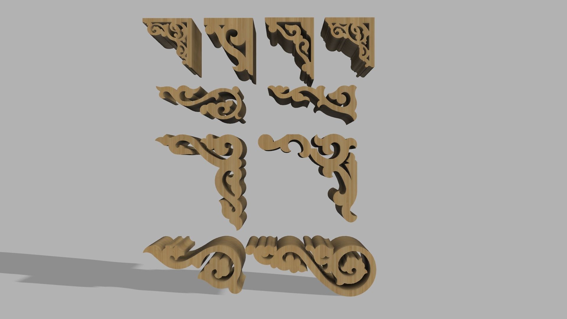 CORNICH AND CORNER BRACKET 3D model | CGTrader