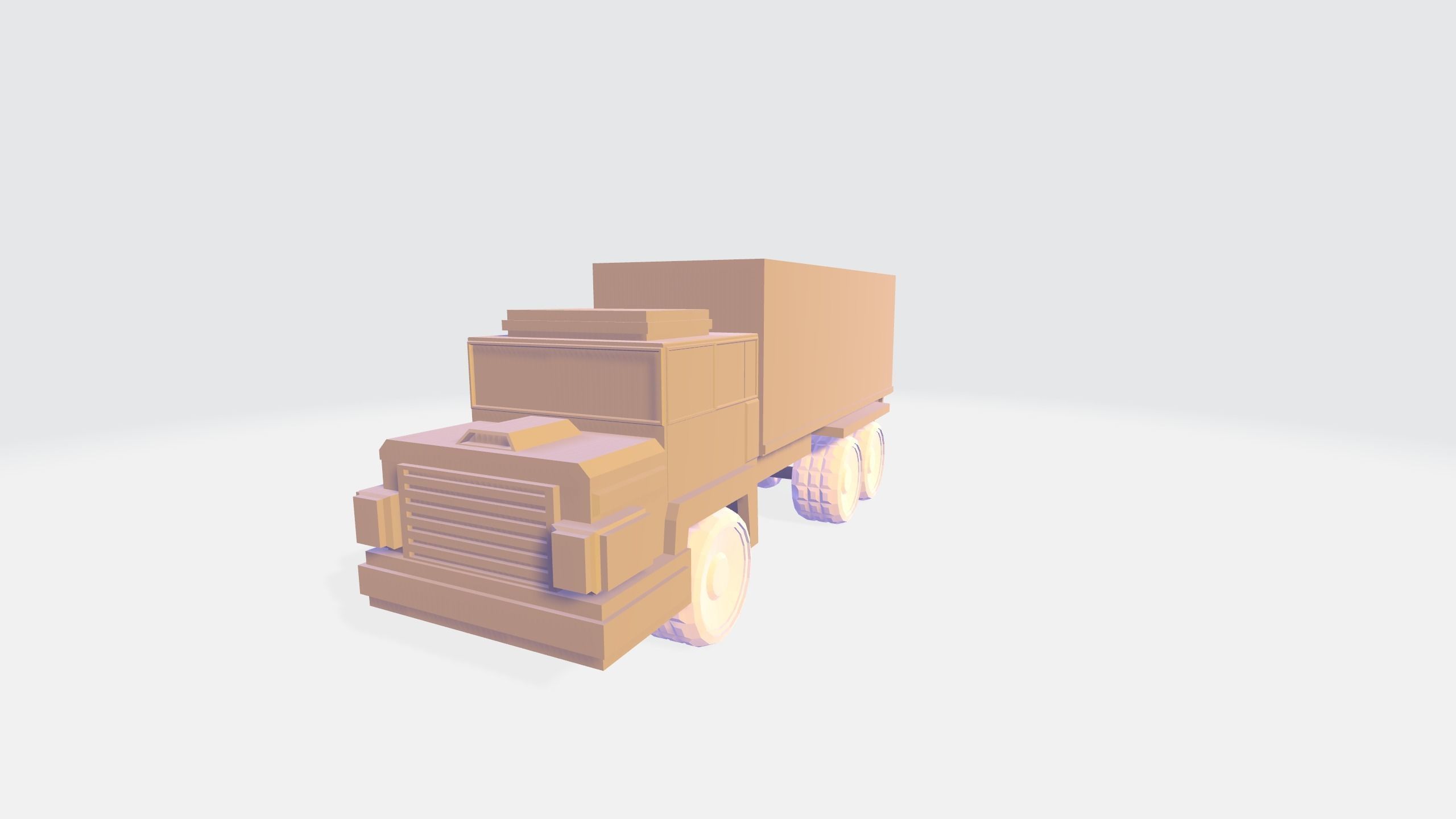 3D model Cube truck VR / AR / low-poly | CGTrader