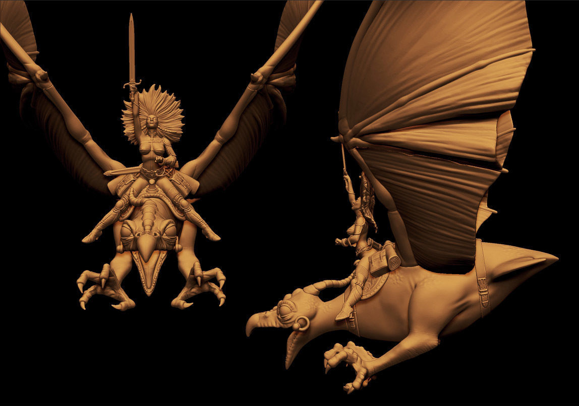 Heavy Metal Taarna 3D model 3D printable | CGTrader