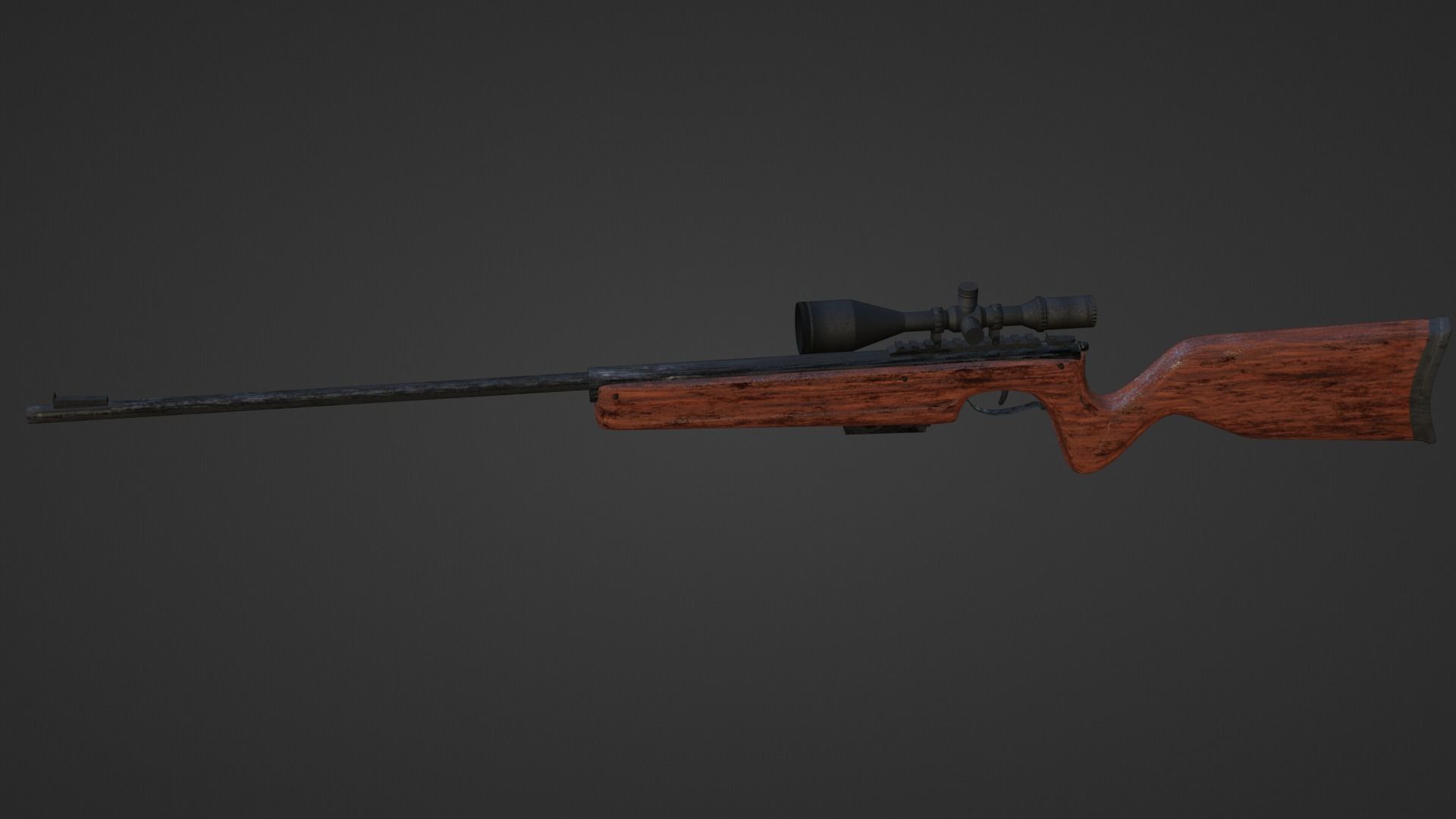 3D model Rifle with scope VR / AR / low-poly | CGTrader