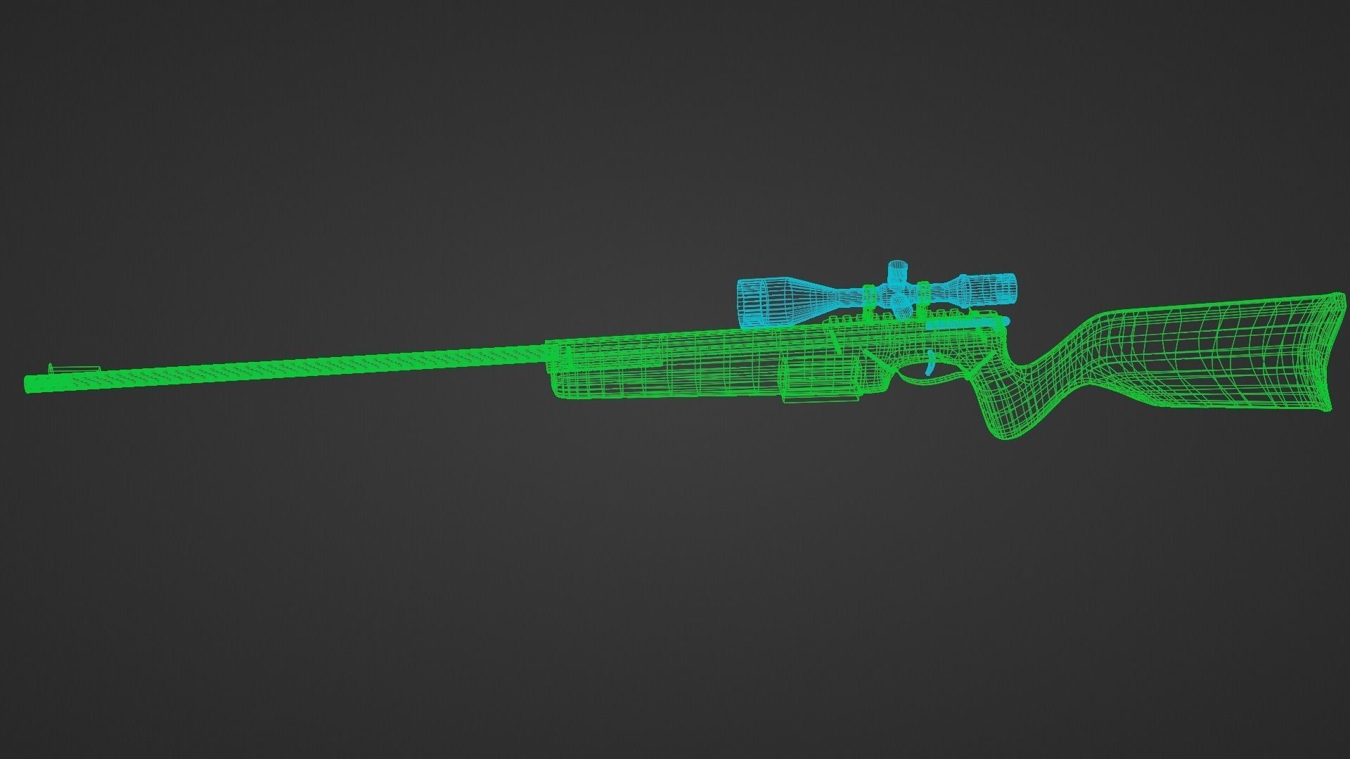 3D model Rifle with scope VR / AR / low-poly | CGTrader