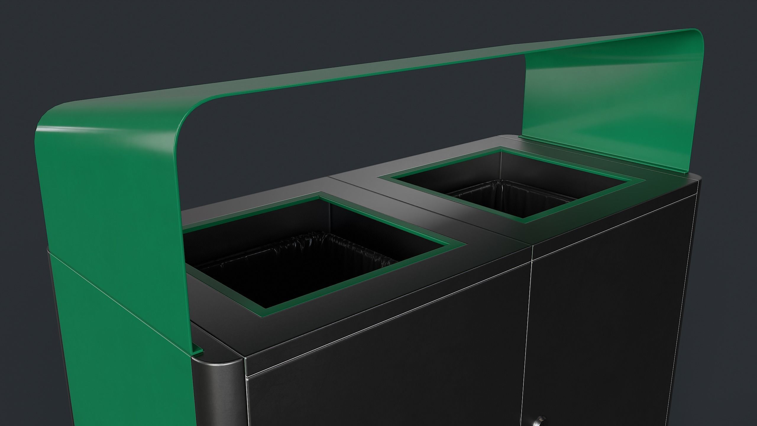 3D model Street Trash Can 18 PBR Game Ready VR / AR / low-poly | CGTrader